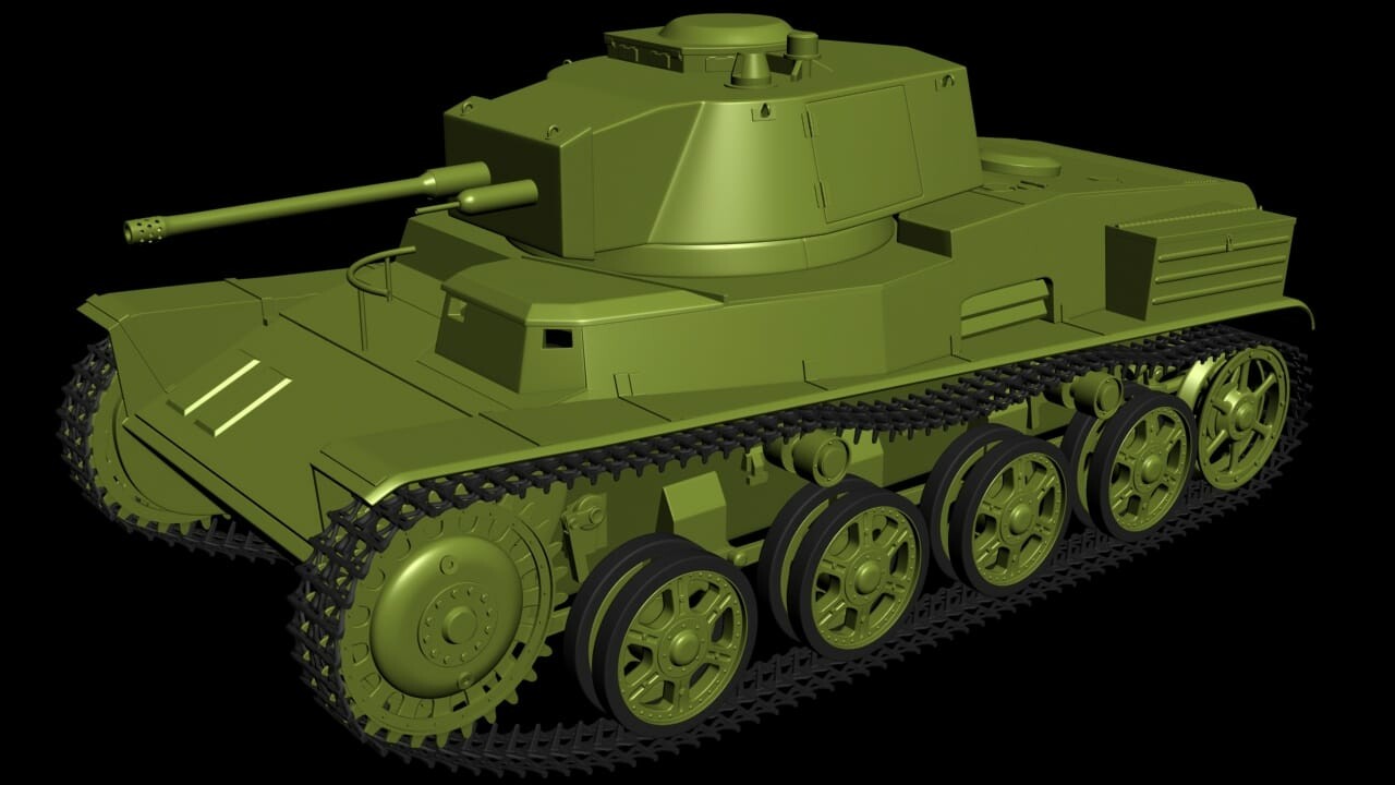 ArtStation - Toldi III - Hungarian Light Tank