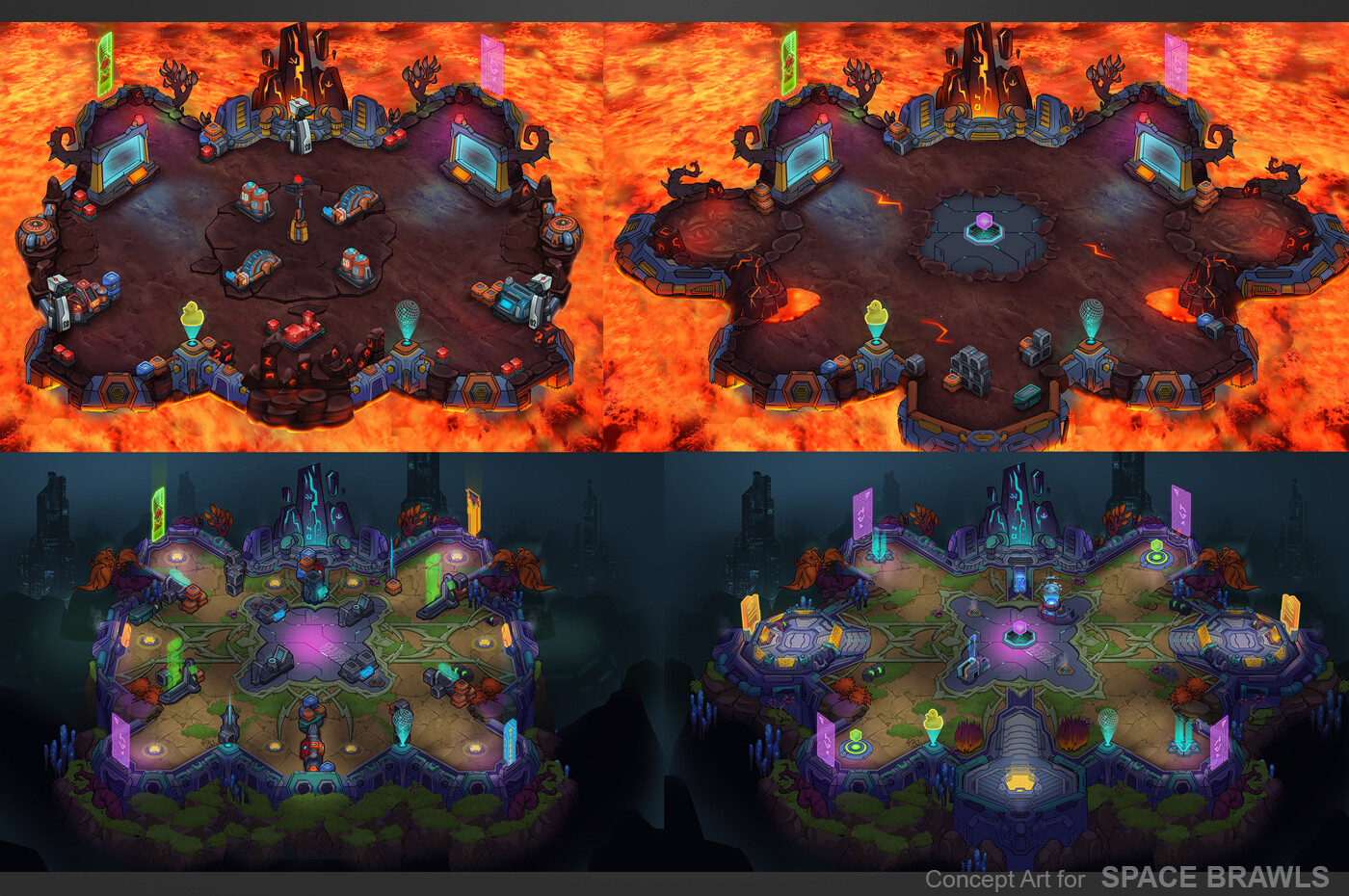 Anton Goncharov - Concept art for Space Brawls