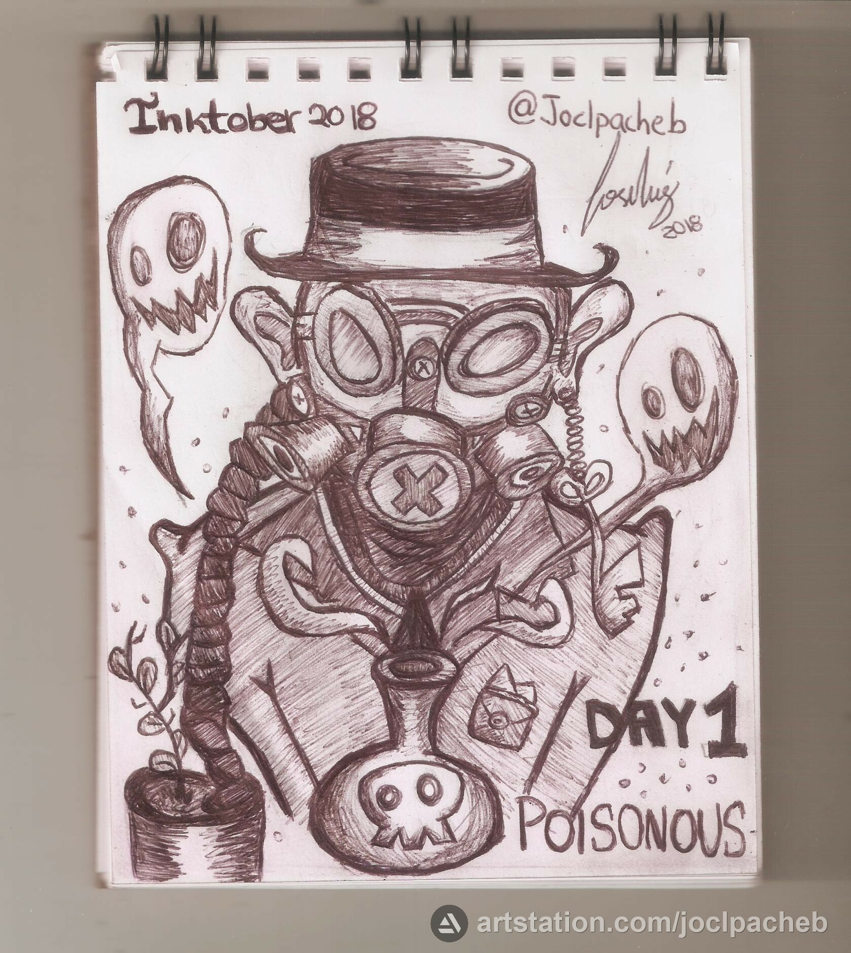 ArtStation - INKTOBER 2018 / DAY 1: "POISONOUS"