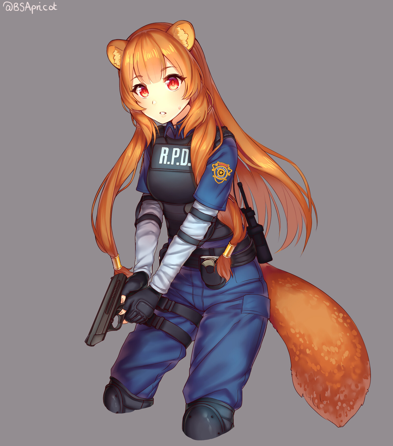 ArtStation - Raphtalia as an RPD officer
