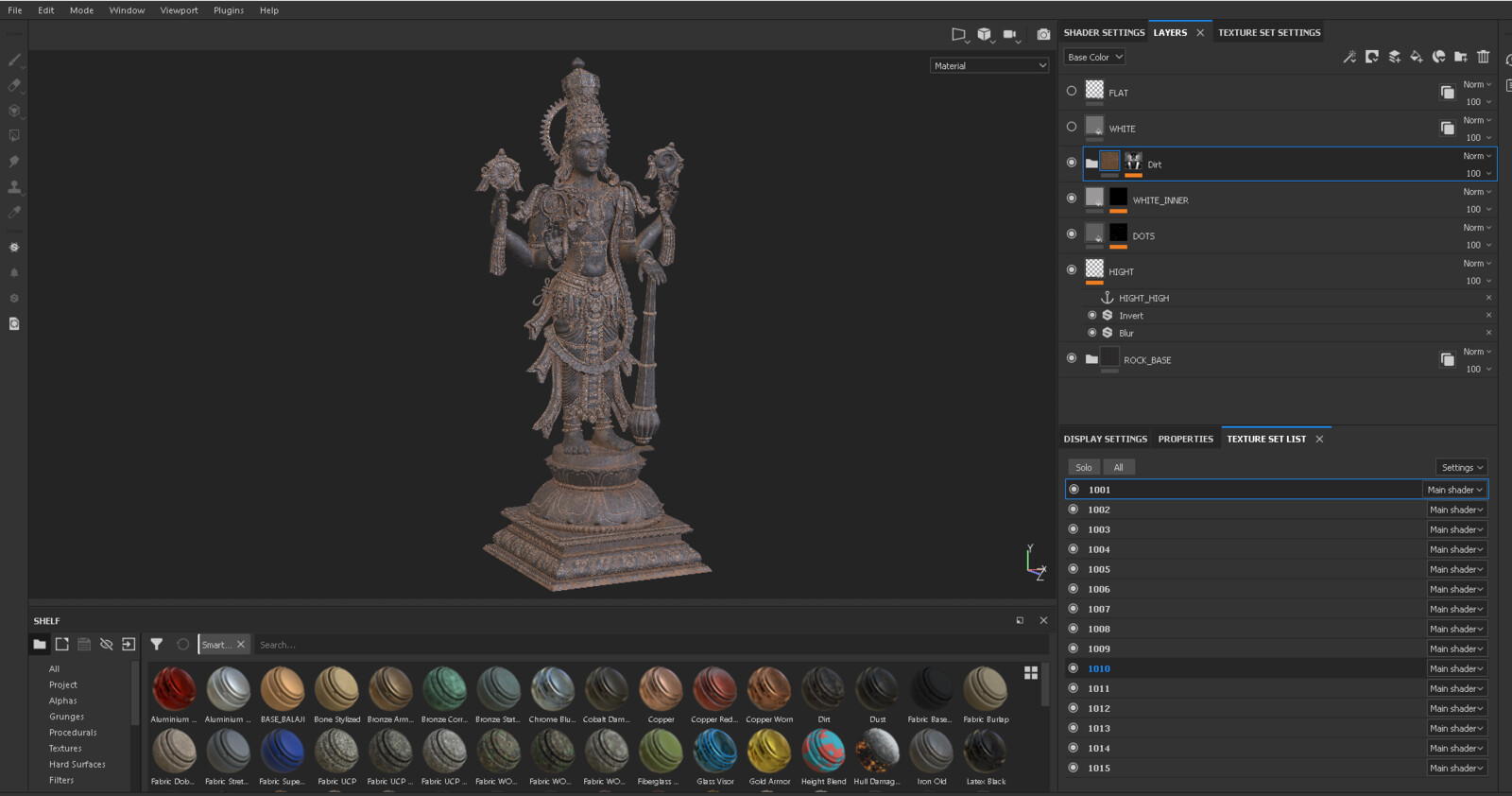 Sreenivasa Raju - Lord Vishnu: 3D Model,Texture,Lookdev and Render Project.