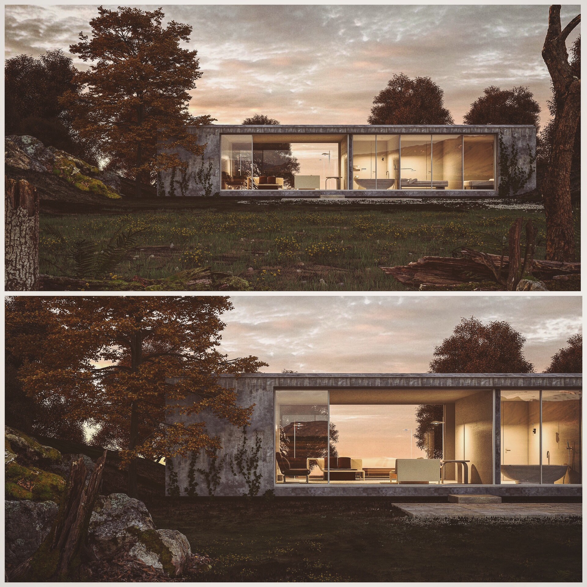 Pasquale Scionti - Sunset version archviz vray quixel forest pack