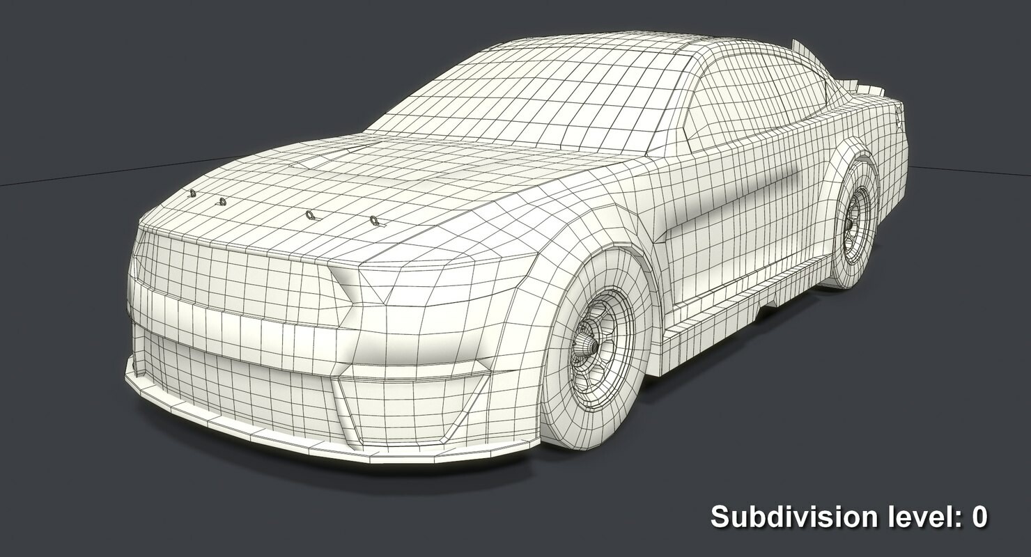 OpticalDreamSoft - Ford Mustang GT NASCAR Season 2019 race car 3D model
