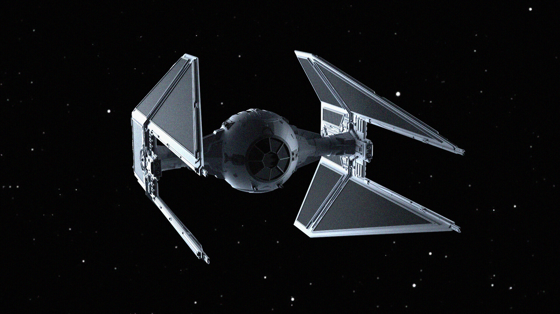 ArtStation - TIE Interceptor - textured in KeyShot