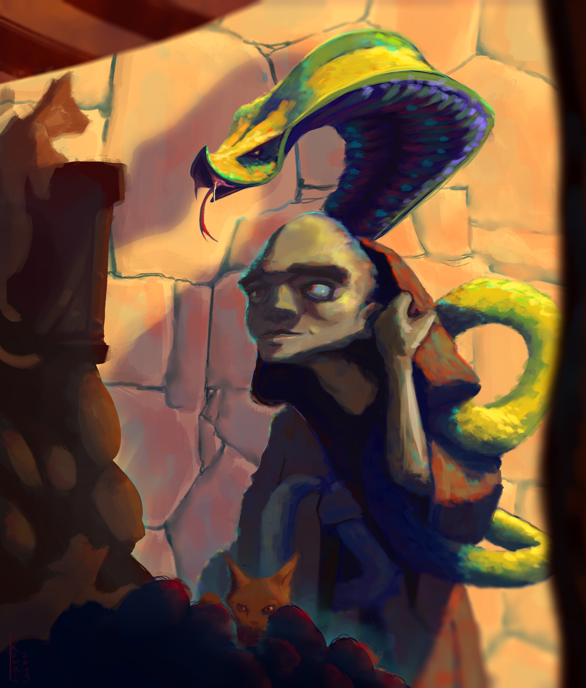 ArtStation - Serpent priest ... And also kittys