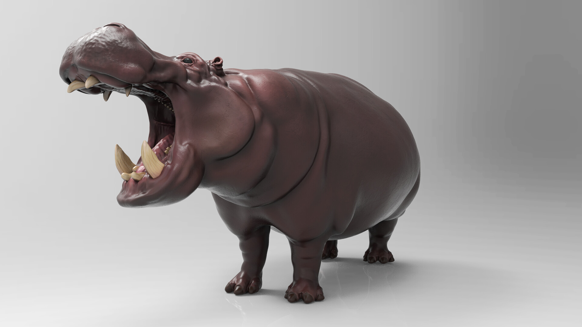 ArtStation - Hippo - Textured