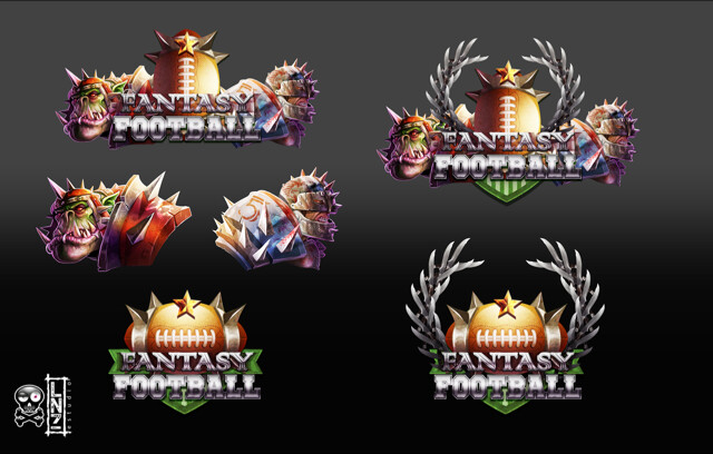 ArtStation - Logo design Fantasy Football ProBox