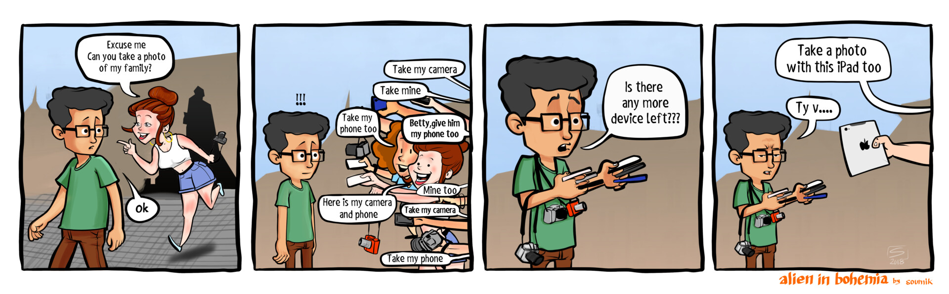 ArtStation - Comic panels from Instagram comics @alien_in_bohemia