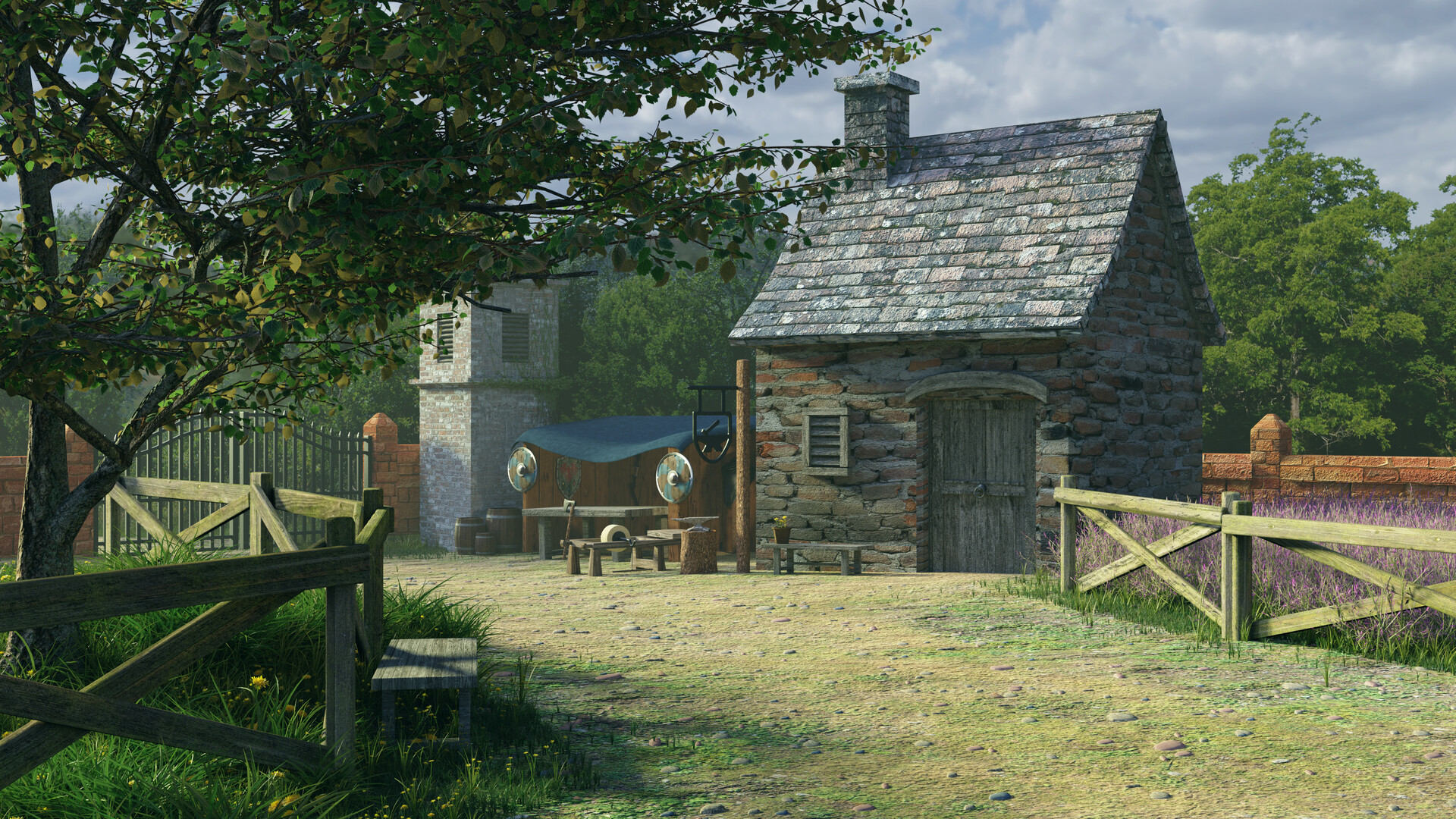 ArtStation - Blacksmith's Town