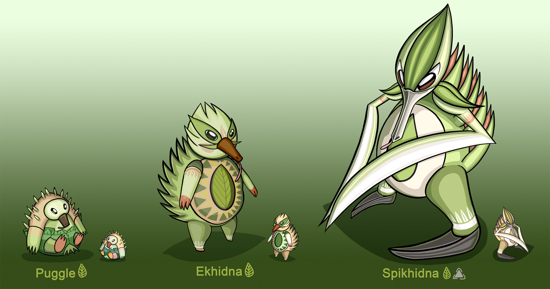 Fakemon Grass Starters