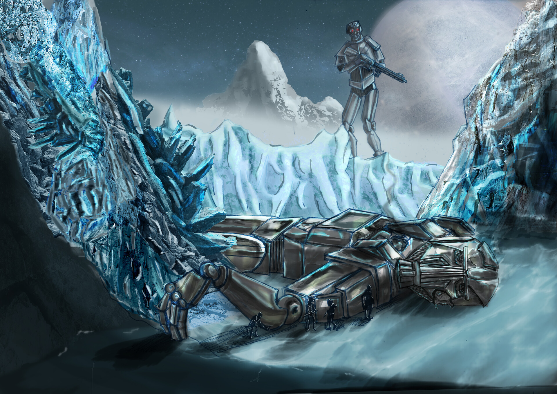 ArtStation - Giants Matt painting