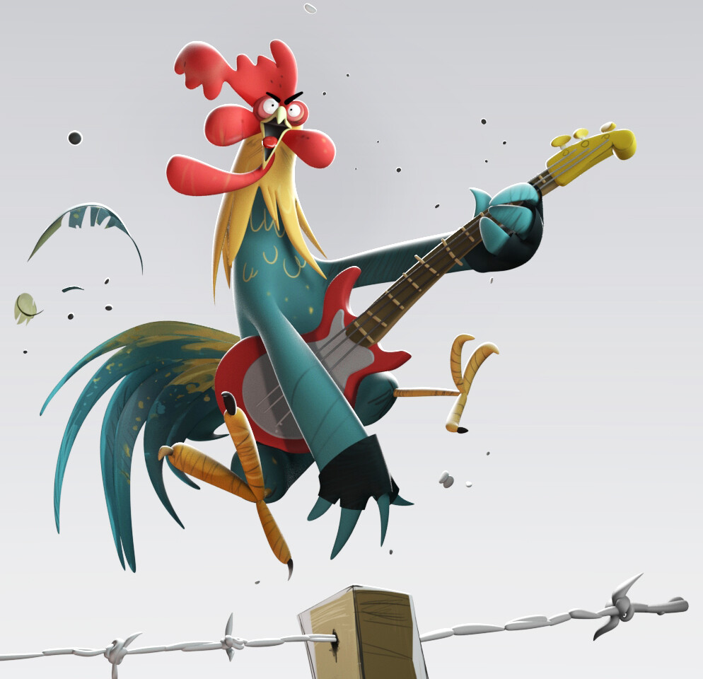 ArtStation - Crazy Rooster