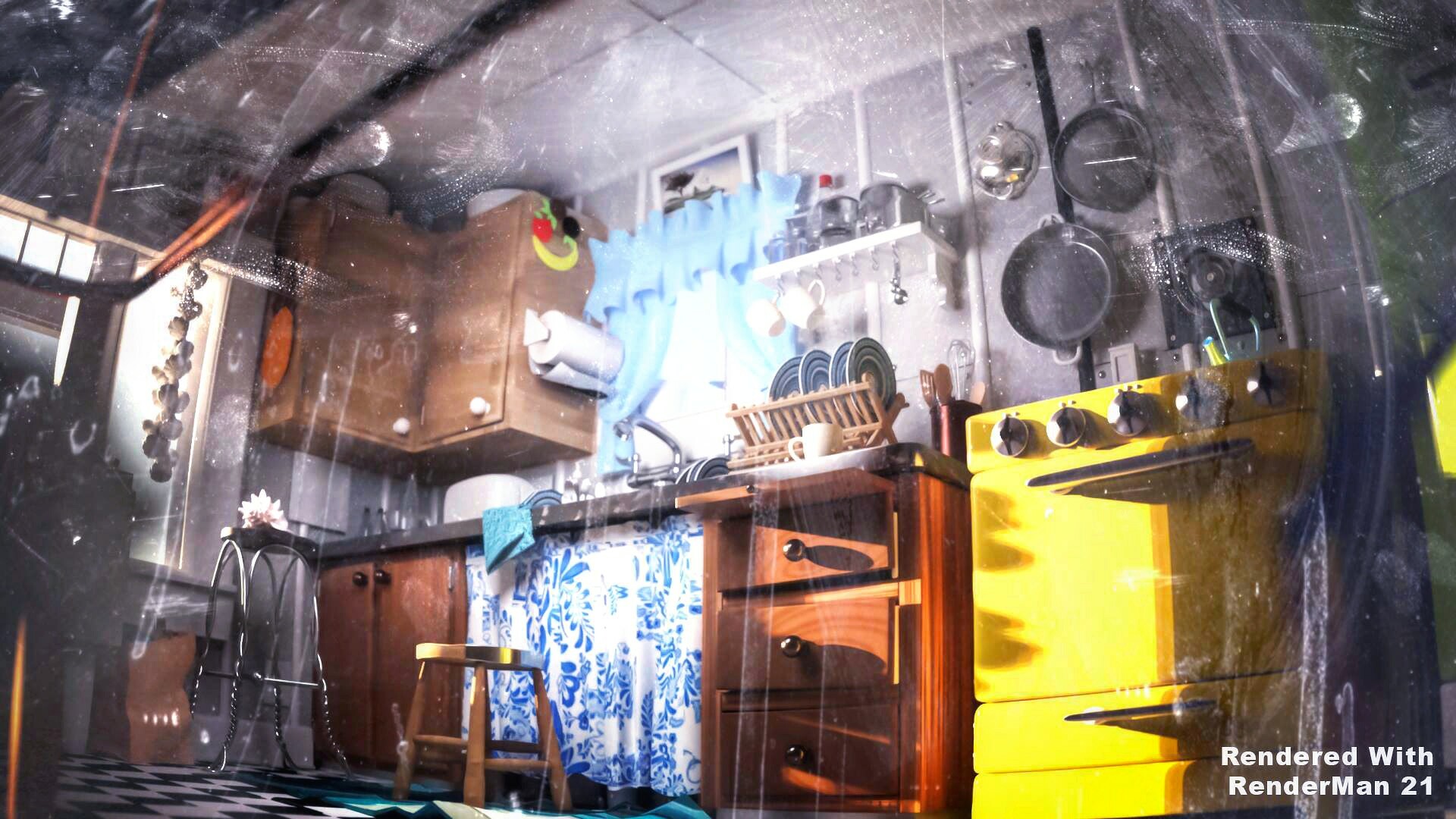 ArtStation - First Kitchen - Pixar's RenderMan Challenge - 2017