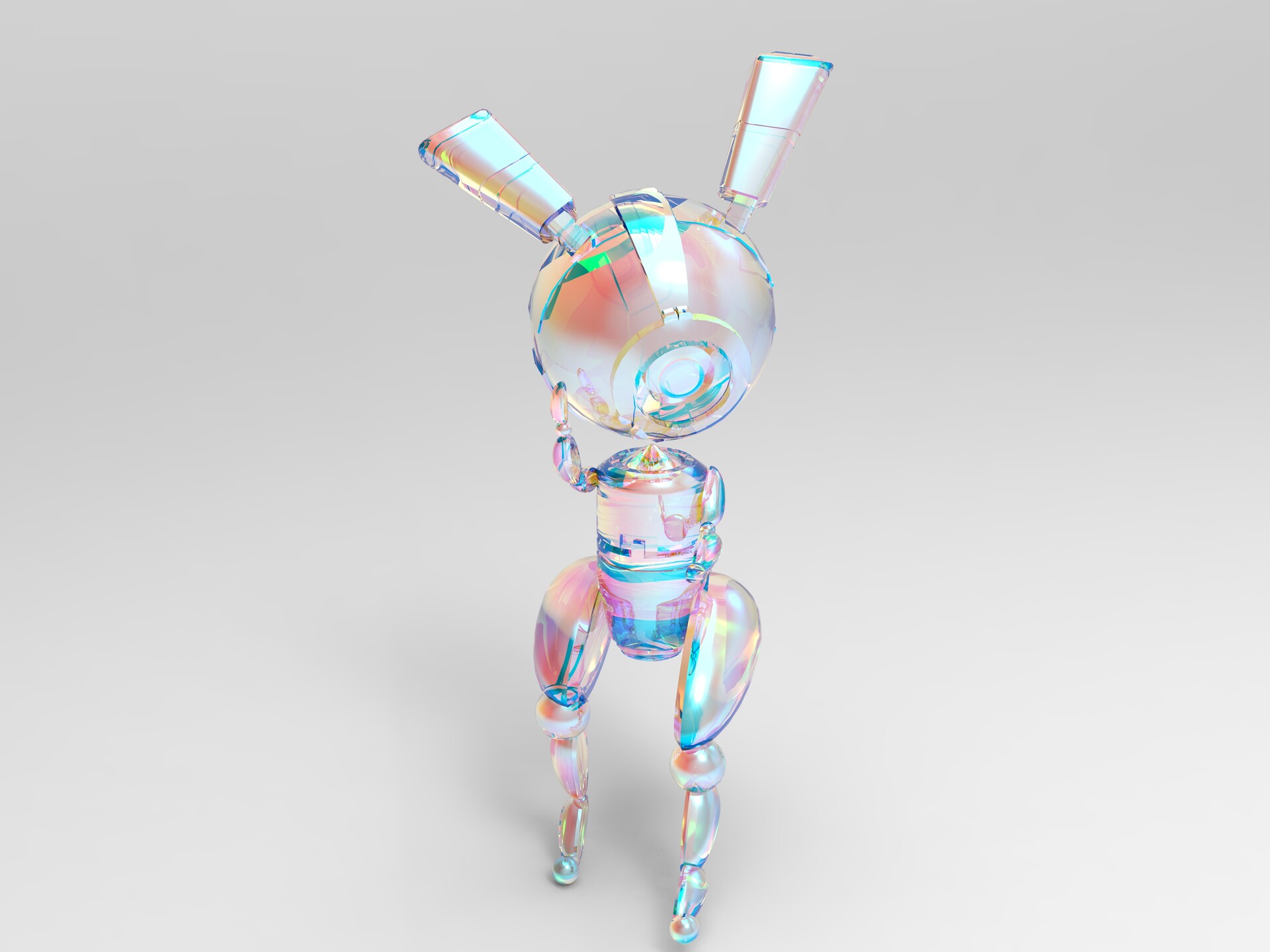Paul Pennington - Glass/Crystal Bunny Bot