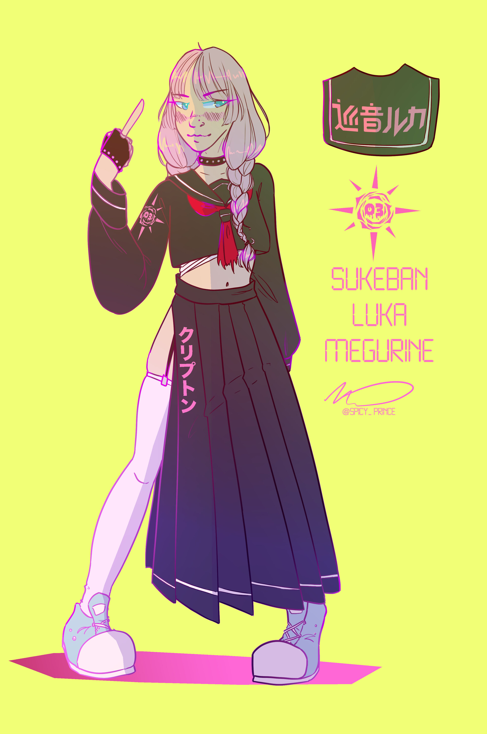 ArtStation - Sukeban Vocaloid Costume Designs