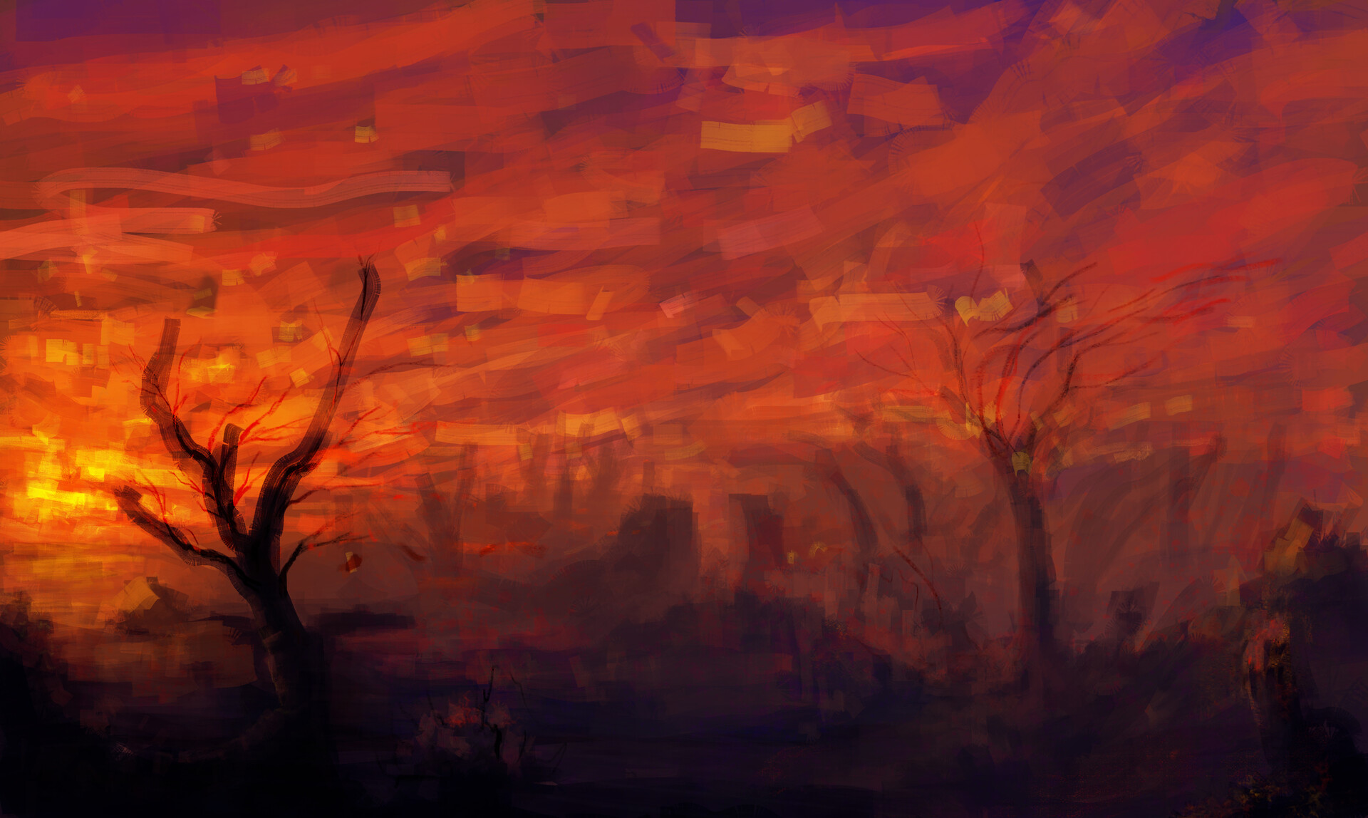 ArtStation - Fiery Sky
