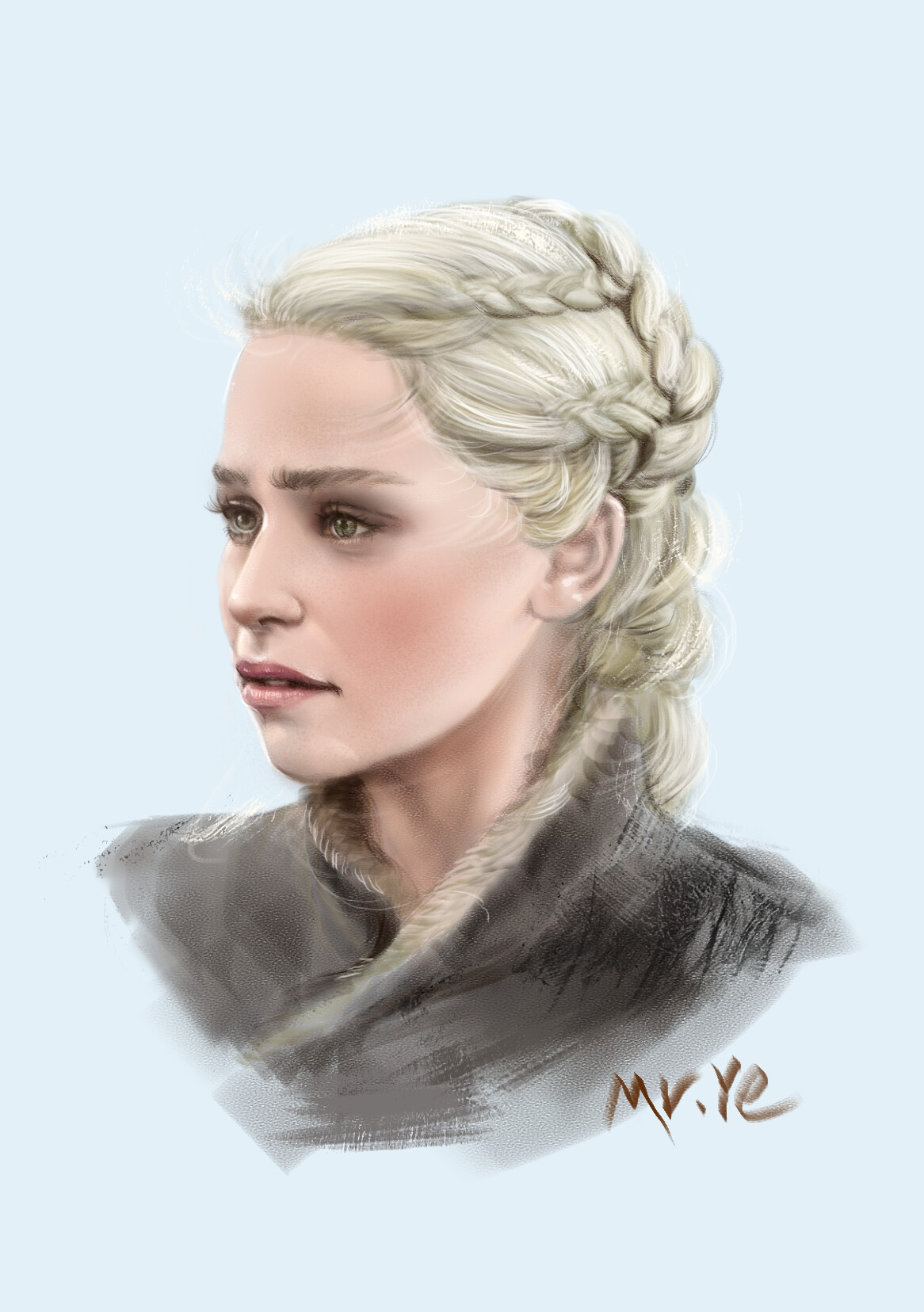 ArtStation - Game of Thrones ——Daenerys Targaryen （Emilia Clarke）