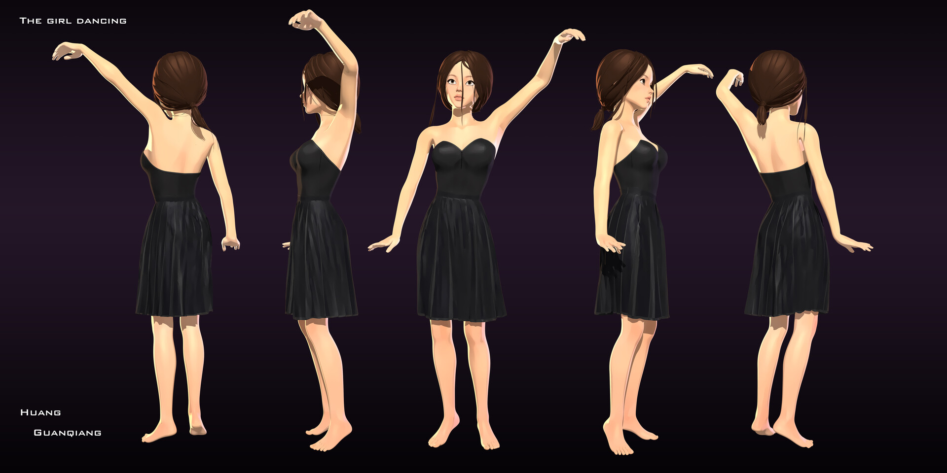 ArtStation - The girl dancing