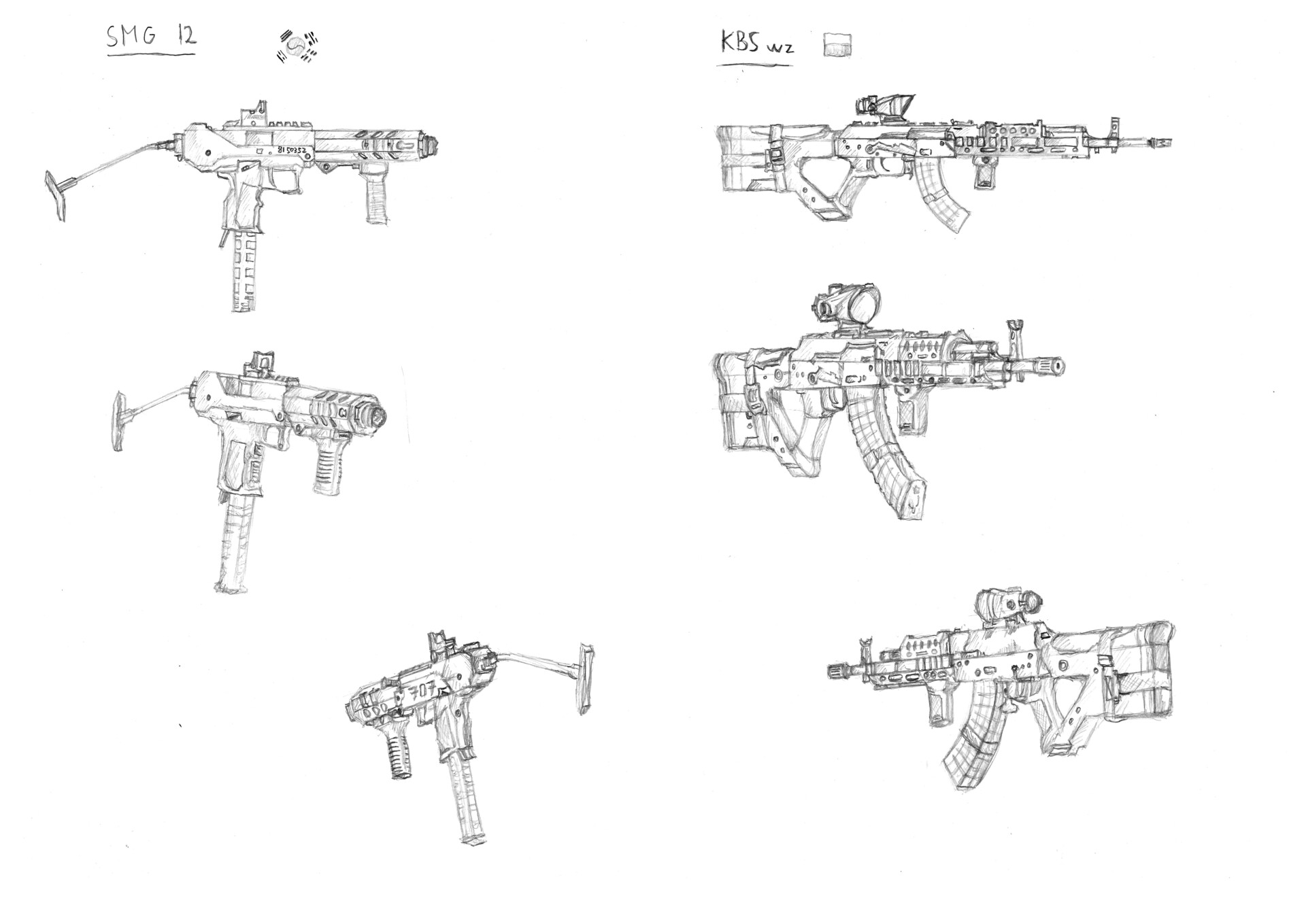 ArtStation - Study of R6 weapons