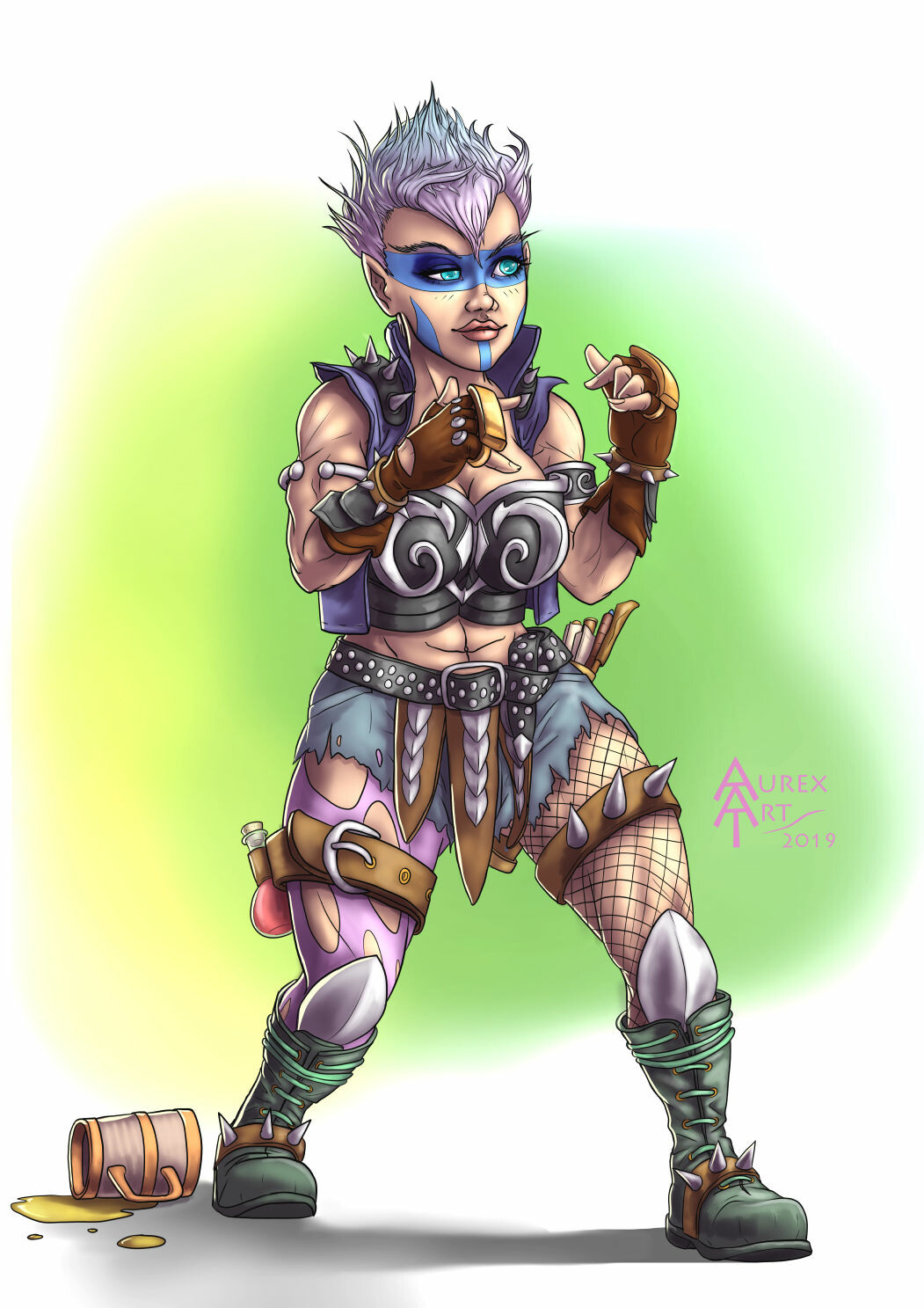 ArtStation - Gnomish Punk Bard-Pugilist