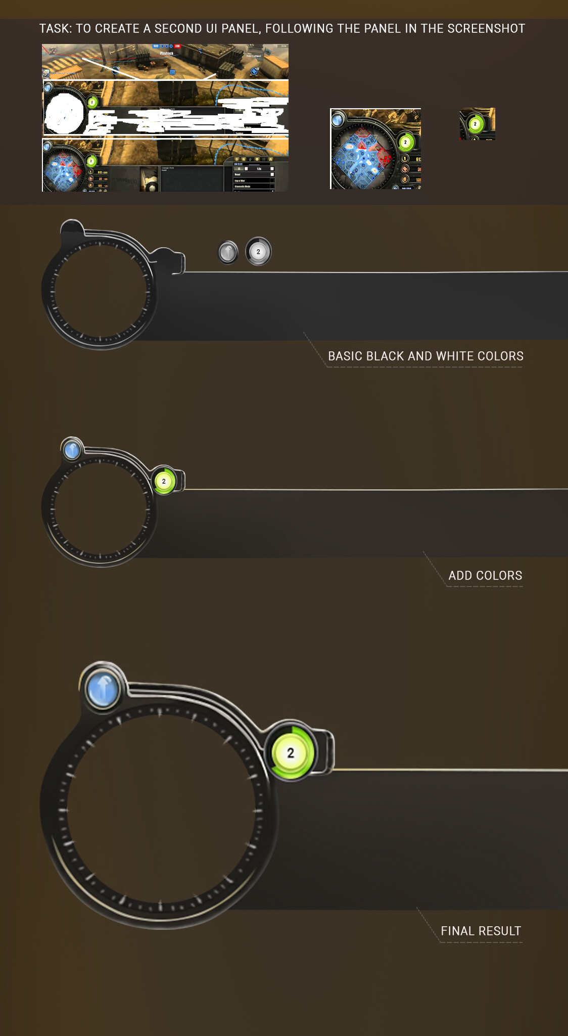 ArtStation - UI panel for war game