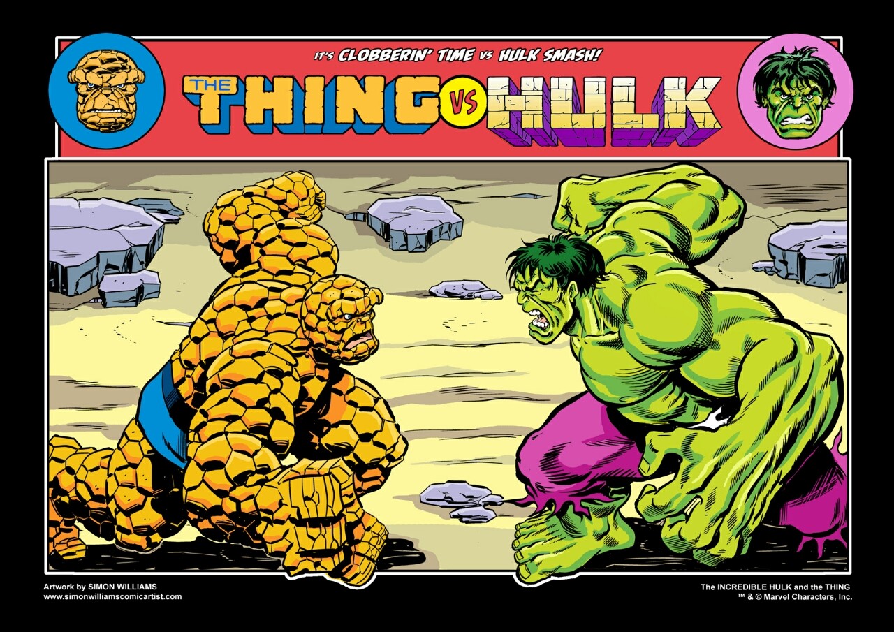 ArtStation - Hulk vs The Thing