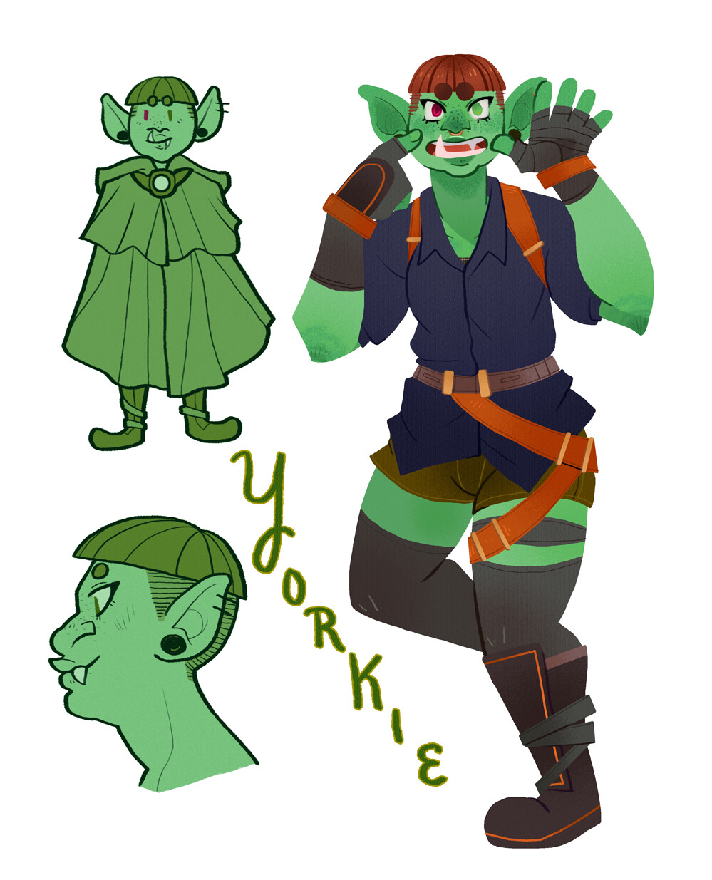 ArtStation - Yorkie character sheet