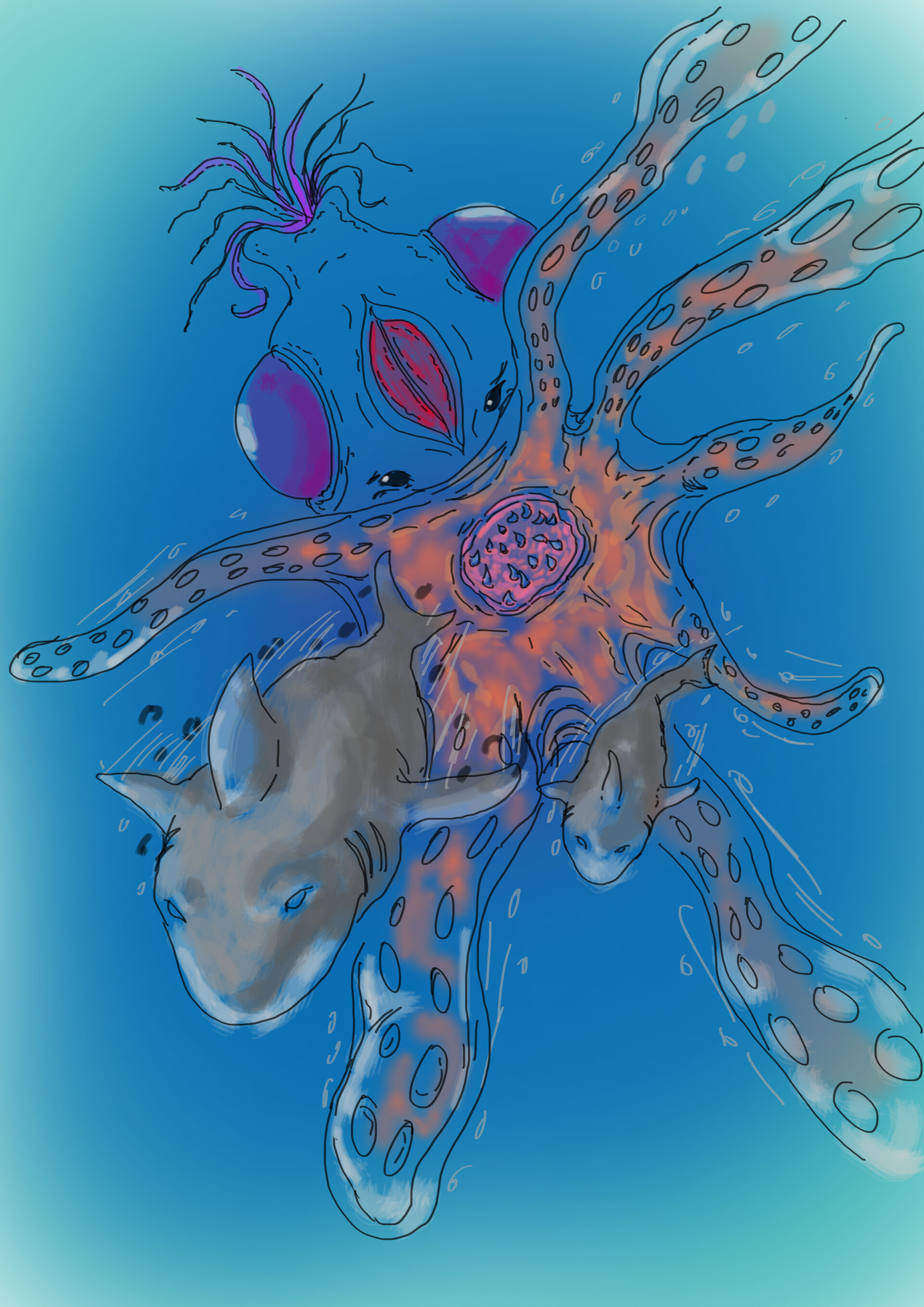 ArtStation - The Ocean Monsters