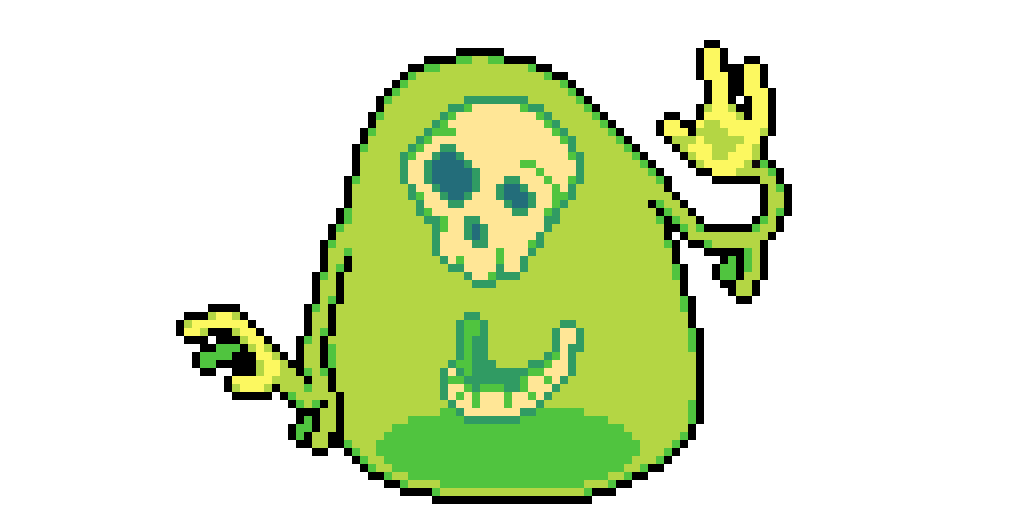 ArtStation - Skello - Animated Slime/Skull Boss Sprite