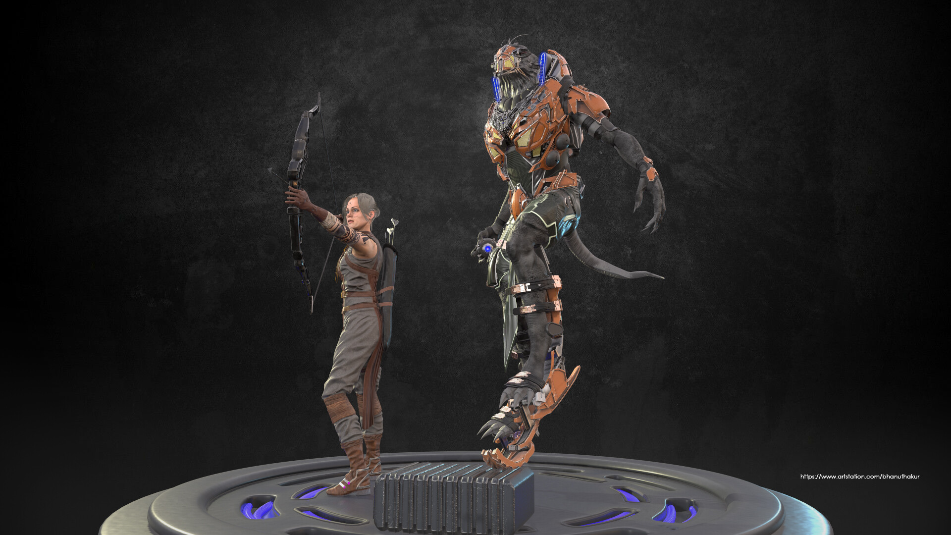 ArtStation - SCI - FI CREATURE & ARCHER QUEEN