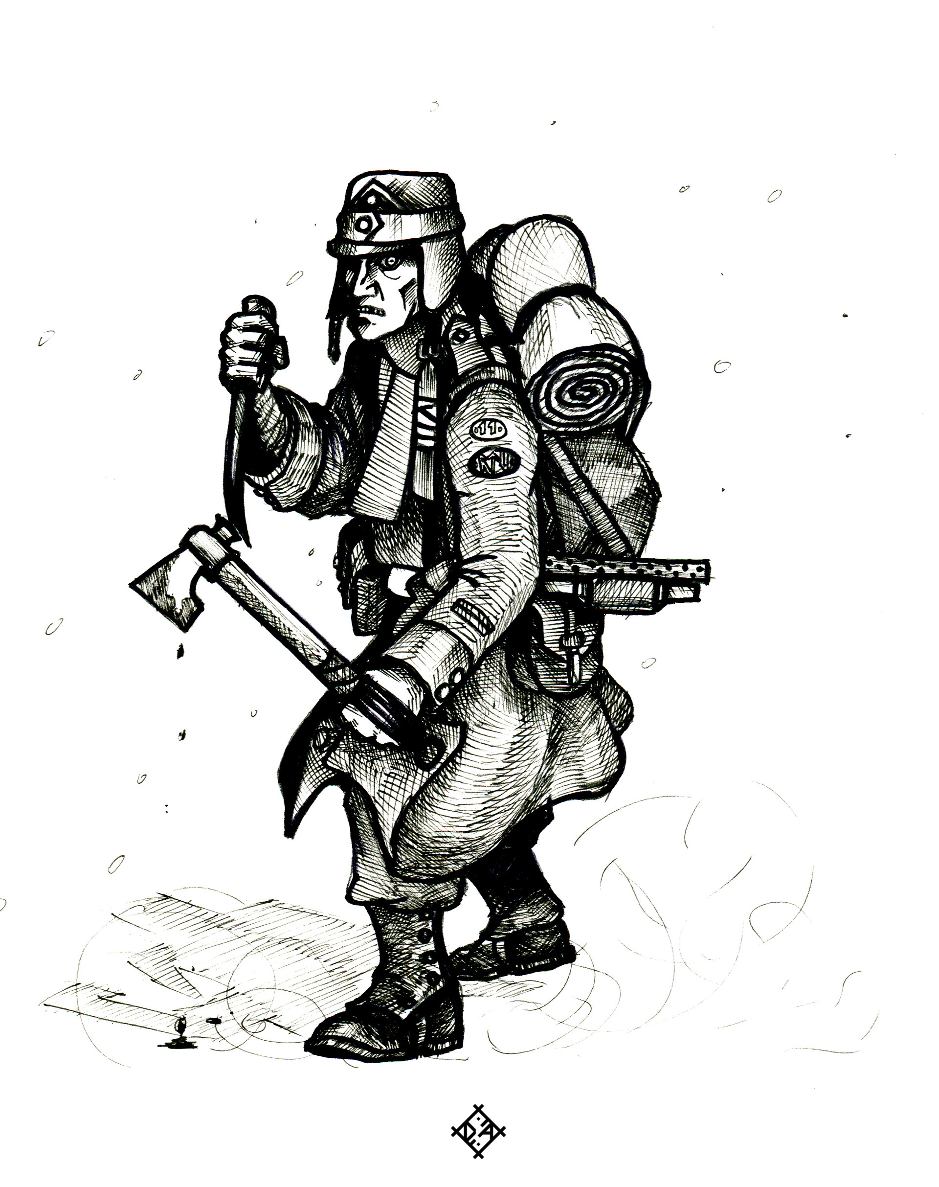 ArtStation - Cpl Wilde from Runaljod army.