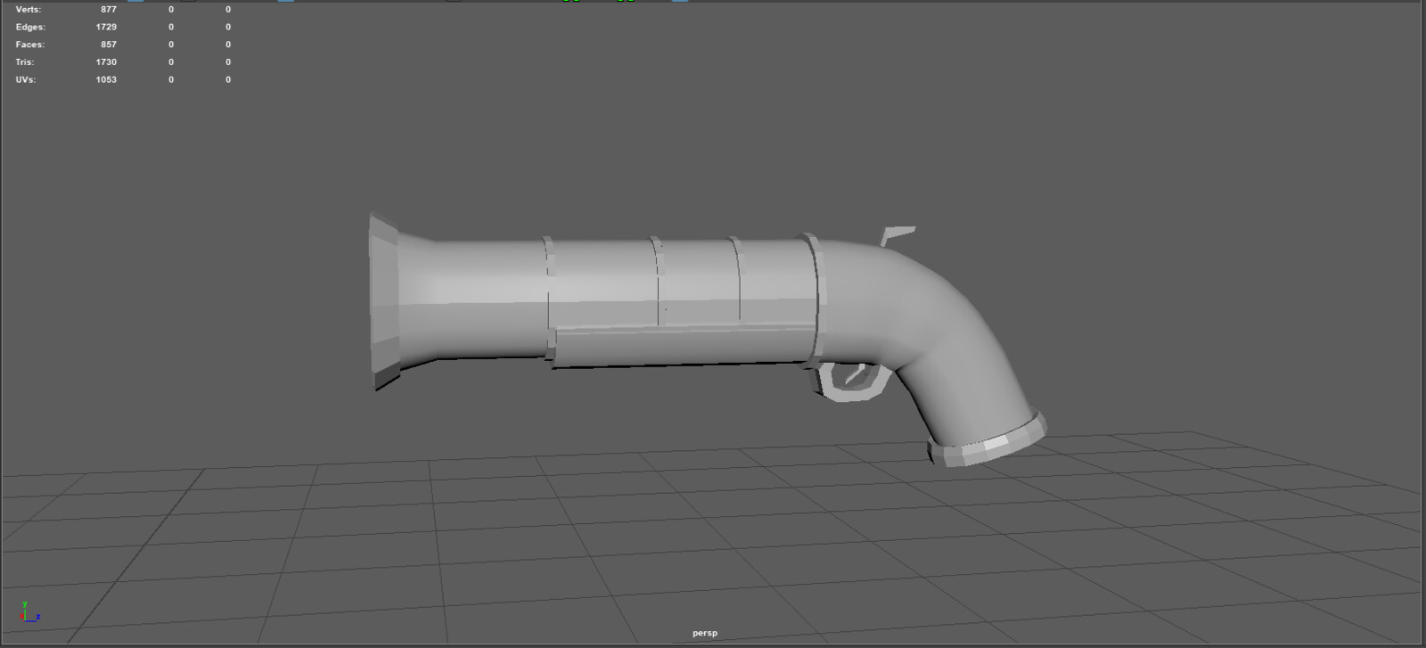 Kyle Lawlor - Low Poly Blunderbuss Pistol
