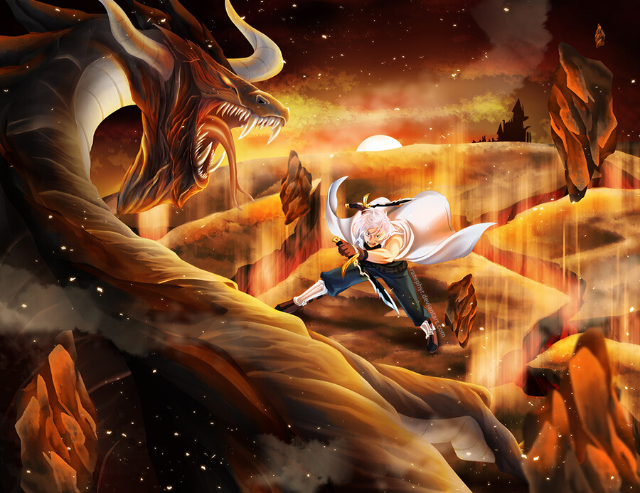 how to draw dragon man