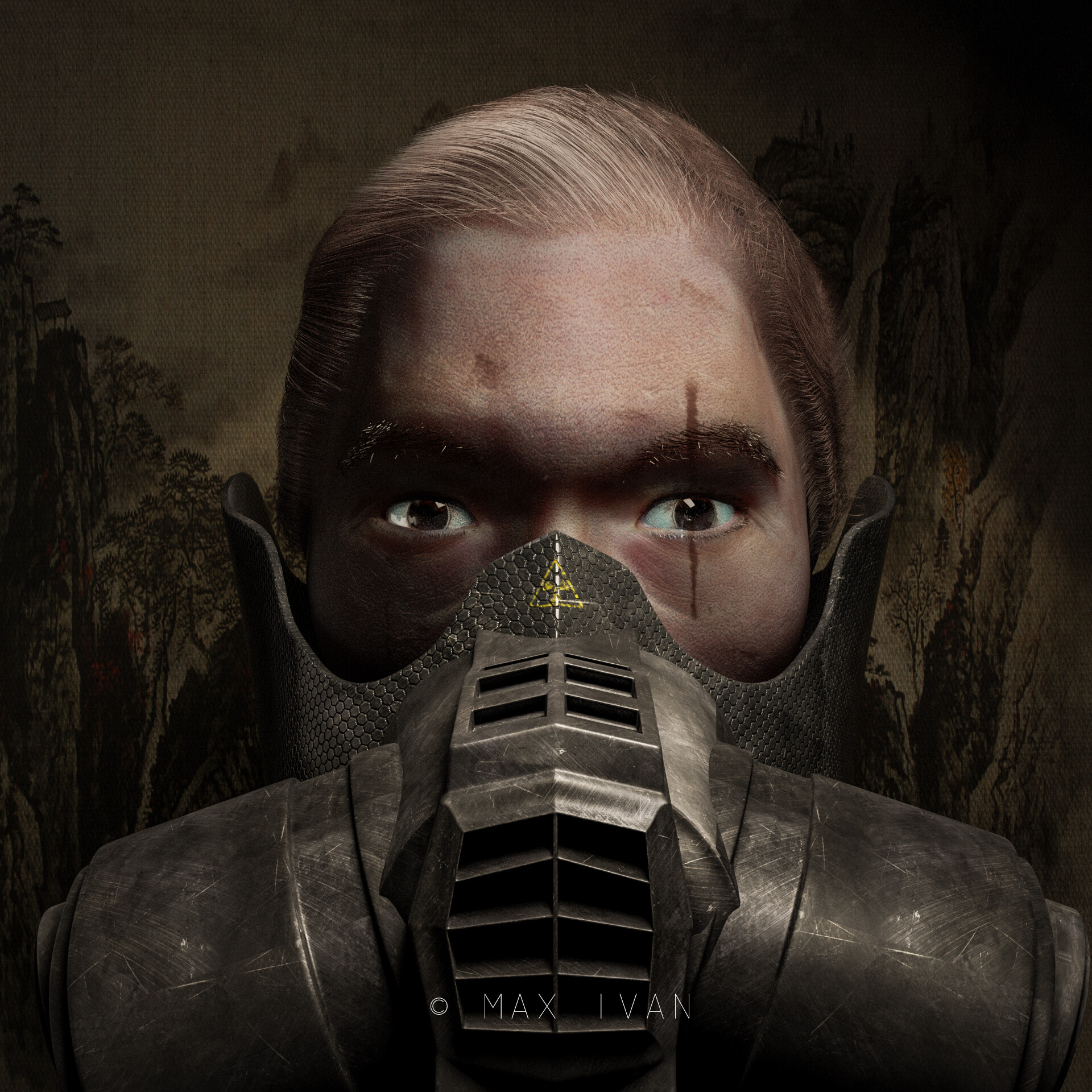max ivan - Maskman . digital portrait