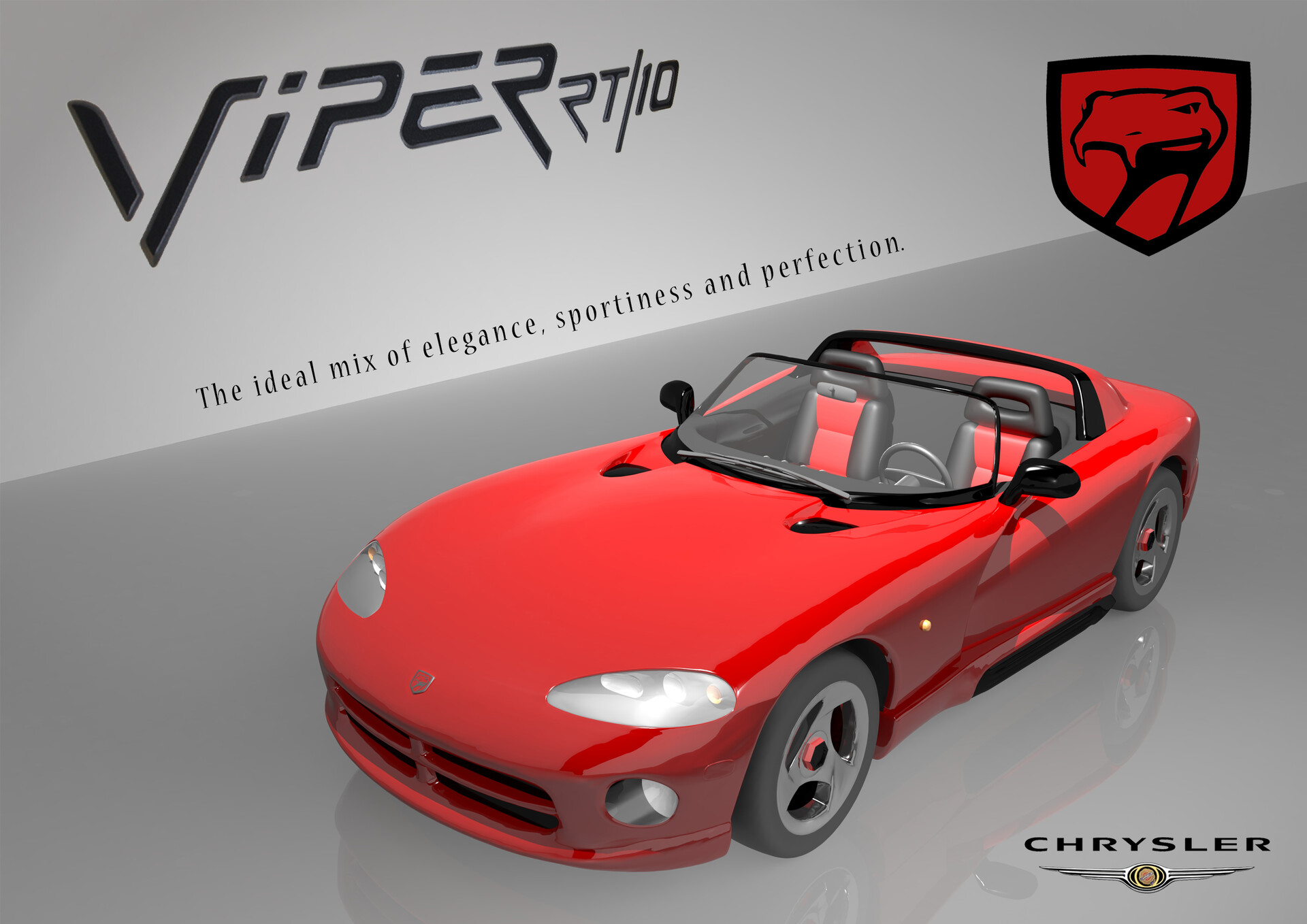 ArtStation - Chrysler Viper RT/10