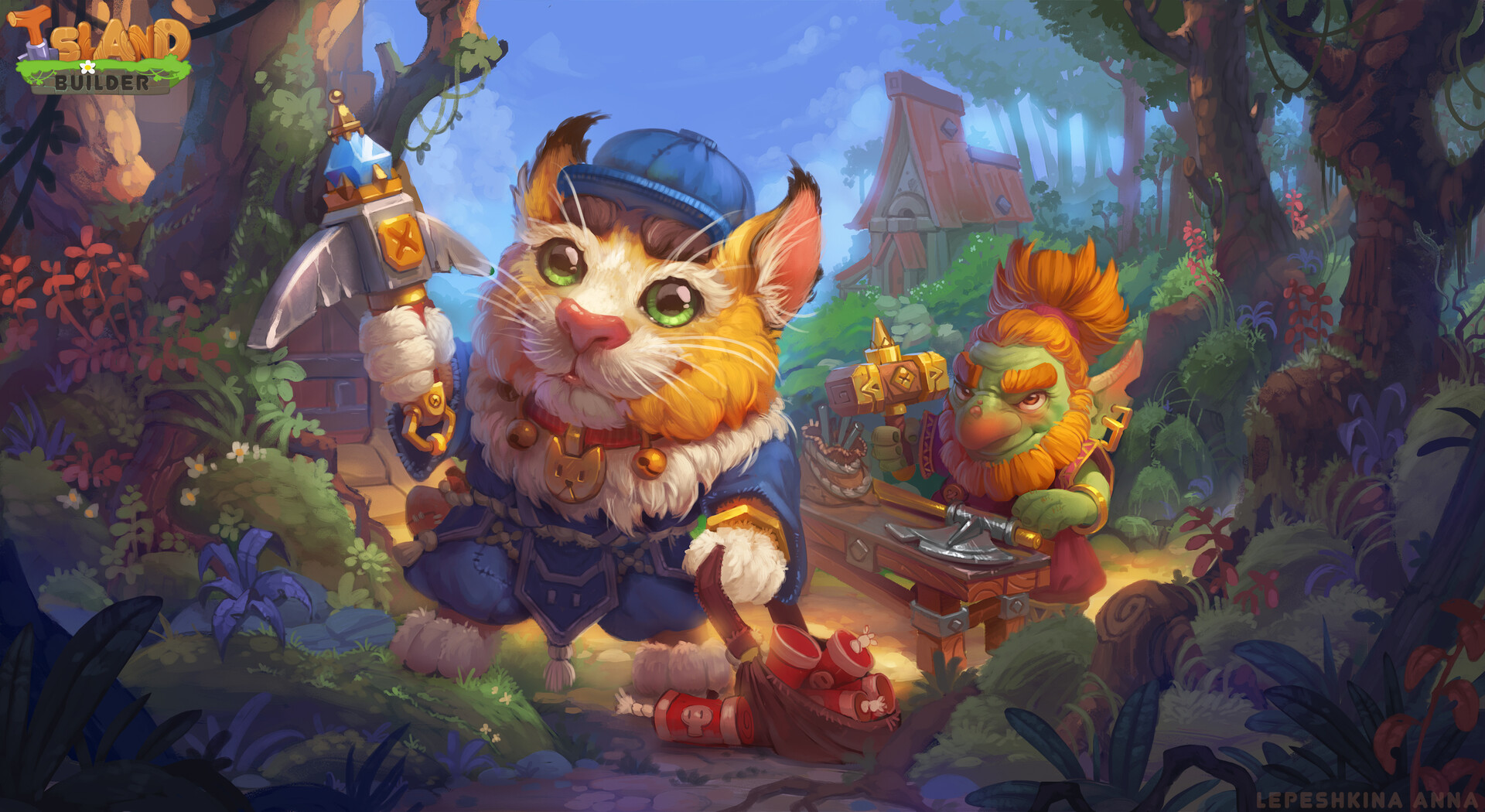 ArtStation - Island builder promo art