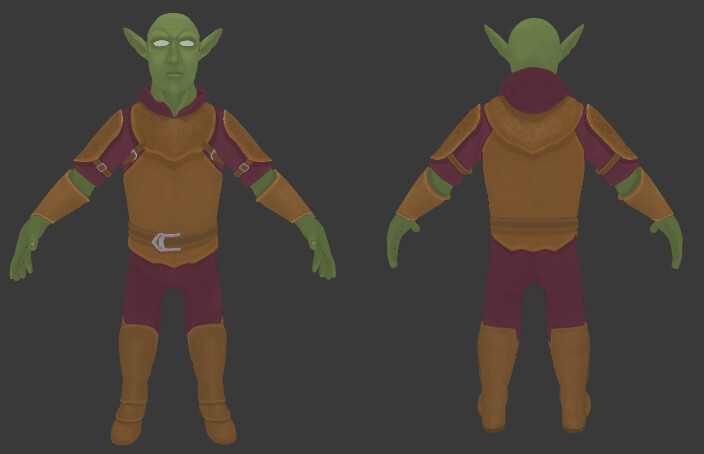 ArtStation - Hand painted game character