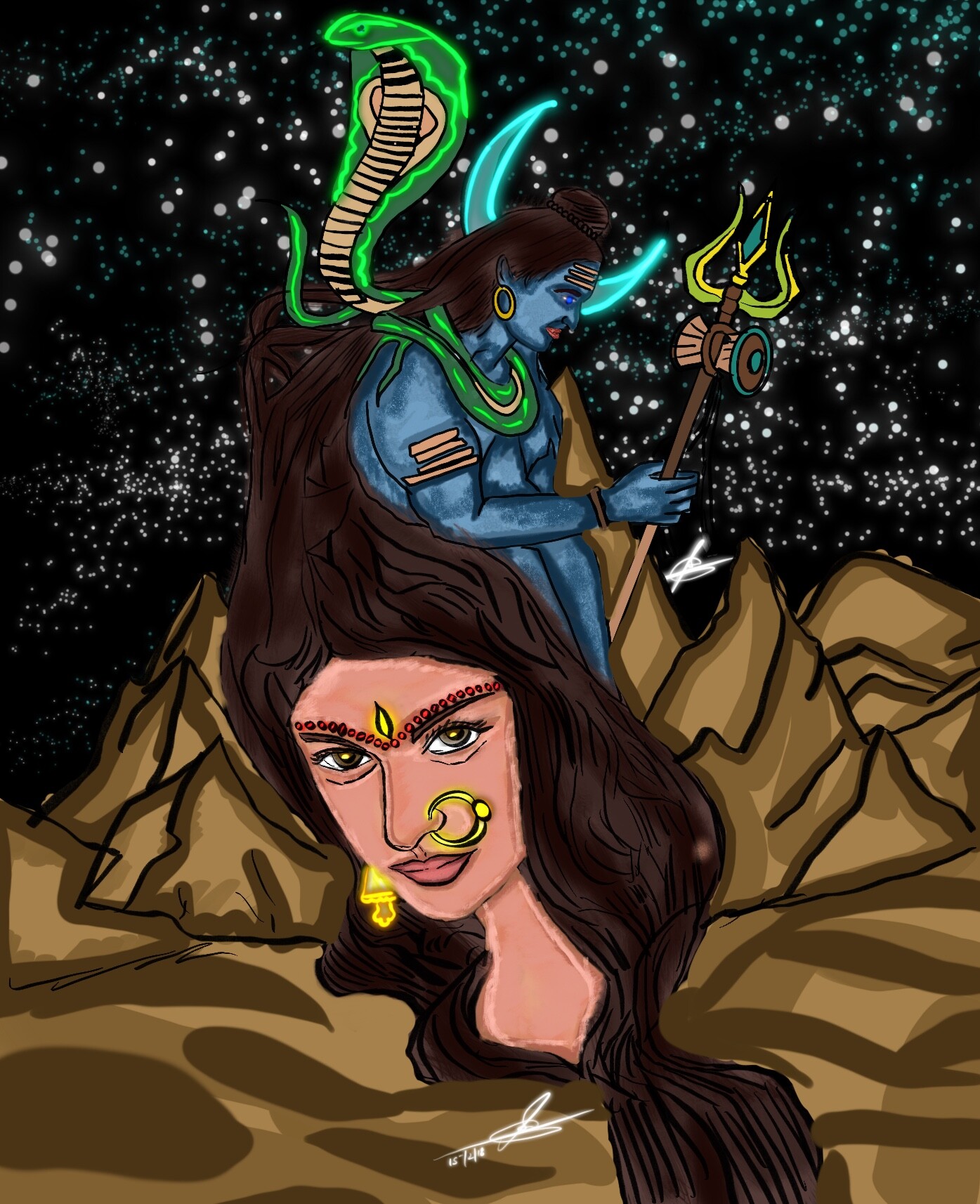 ArtStation - Shiv Parvathi