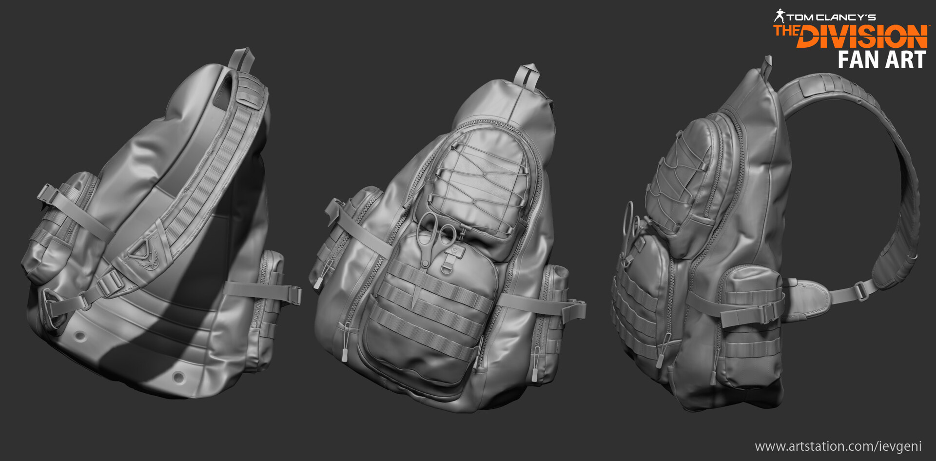 Jevgeni Laur - Tom Clancy Division - Backpack fan art