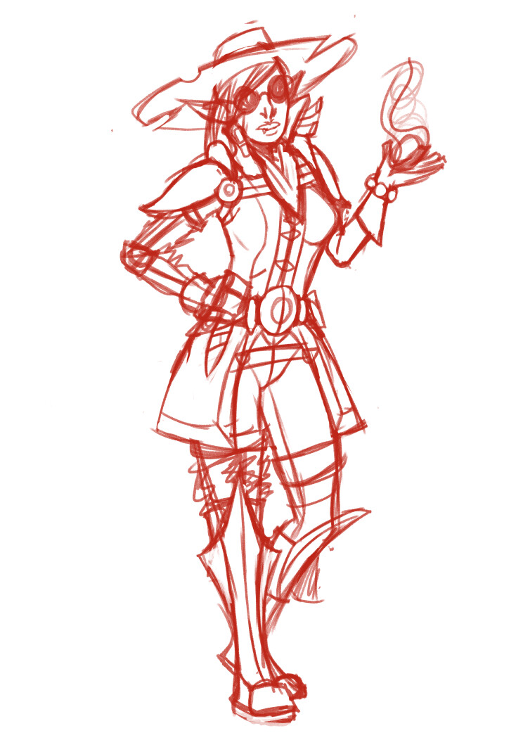 how to draw a demon hunter