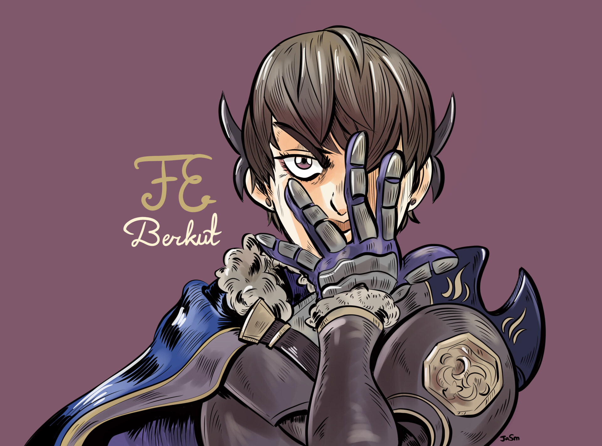 ArtStation - [Fanart] Berkut from Fire Emblem | JoJo posing