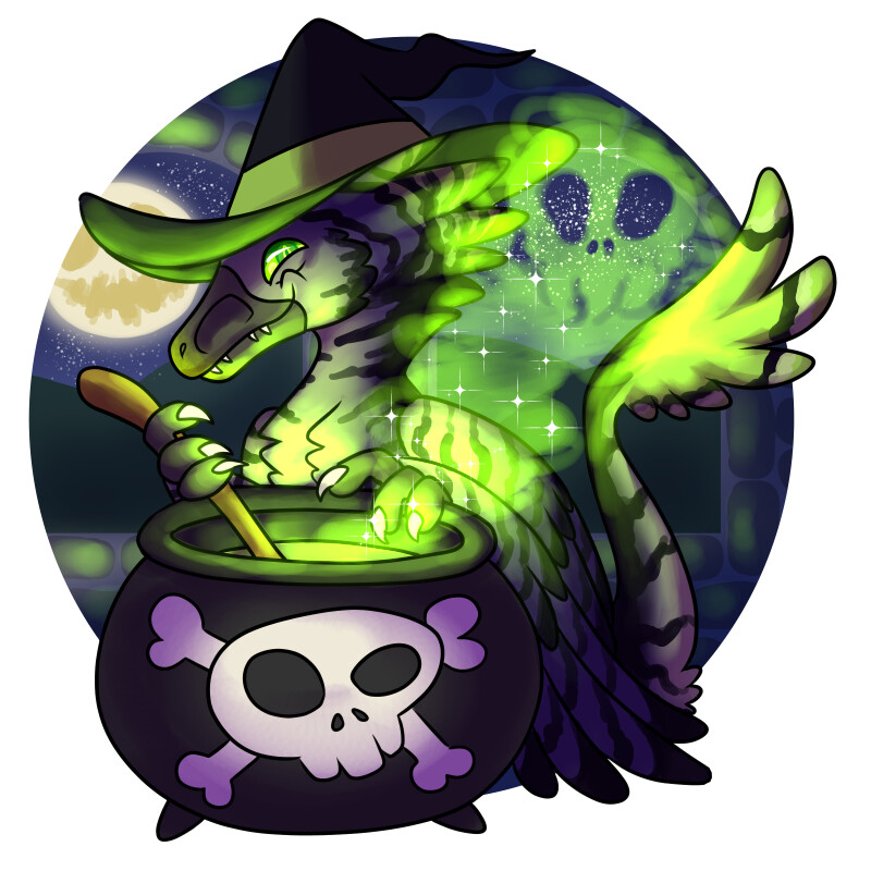 ArtStation - Velociraptor Witch