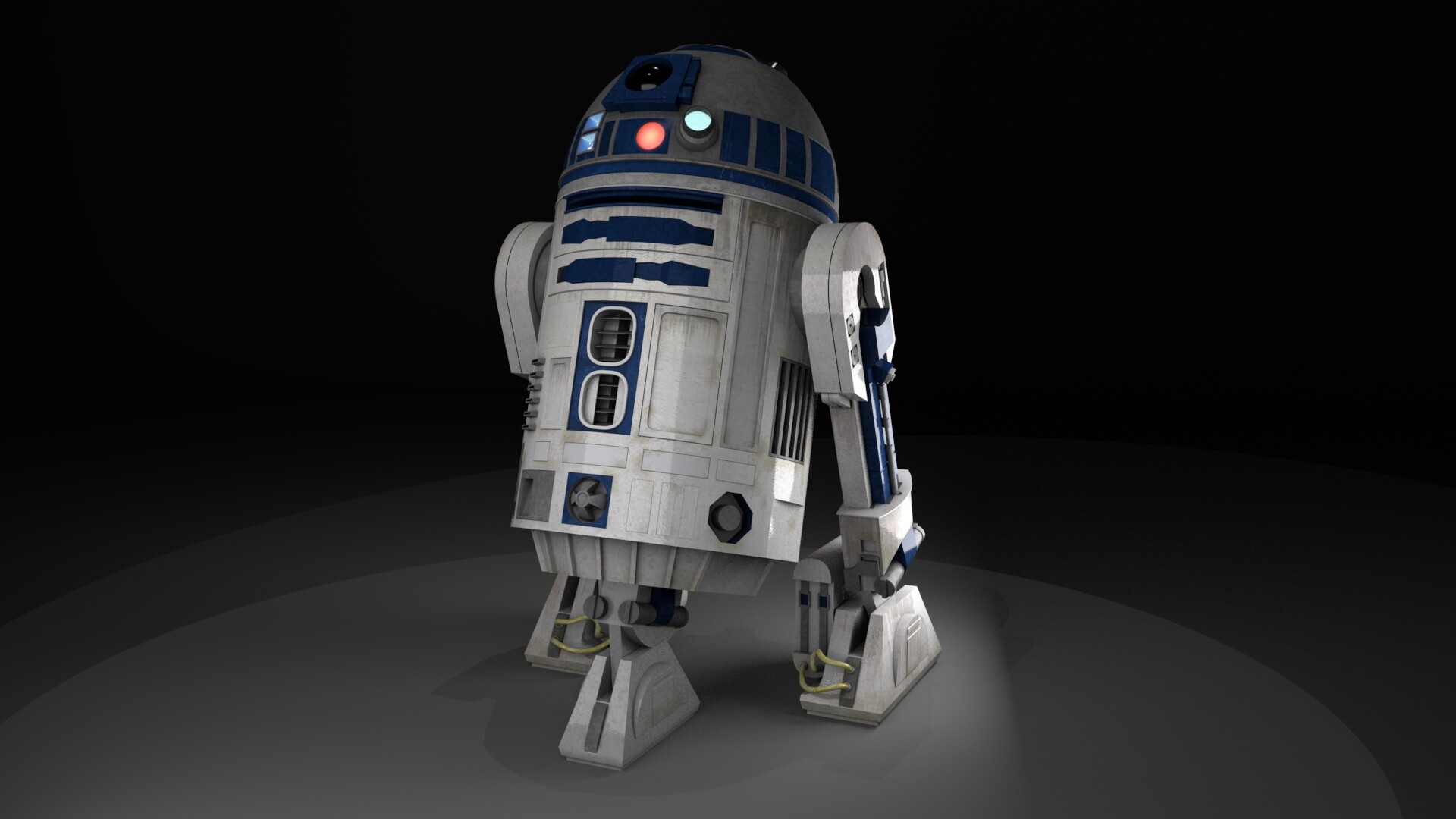 ArtStation - The Second, then First Attempts at 3-Point Lighting R2D2