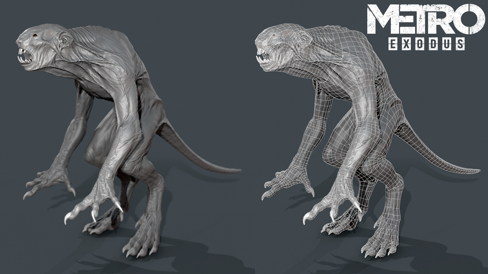 ArtStation - METRO Exodus "Lurker" Retopology