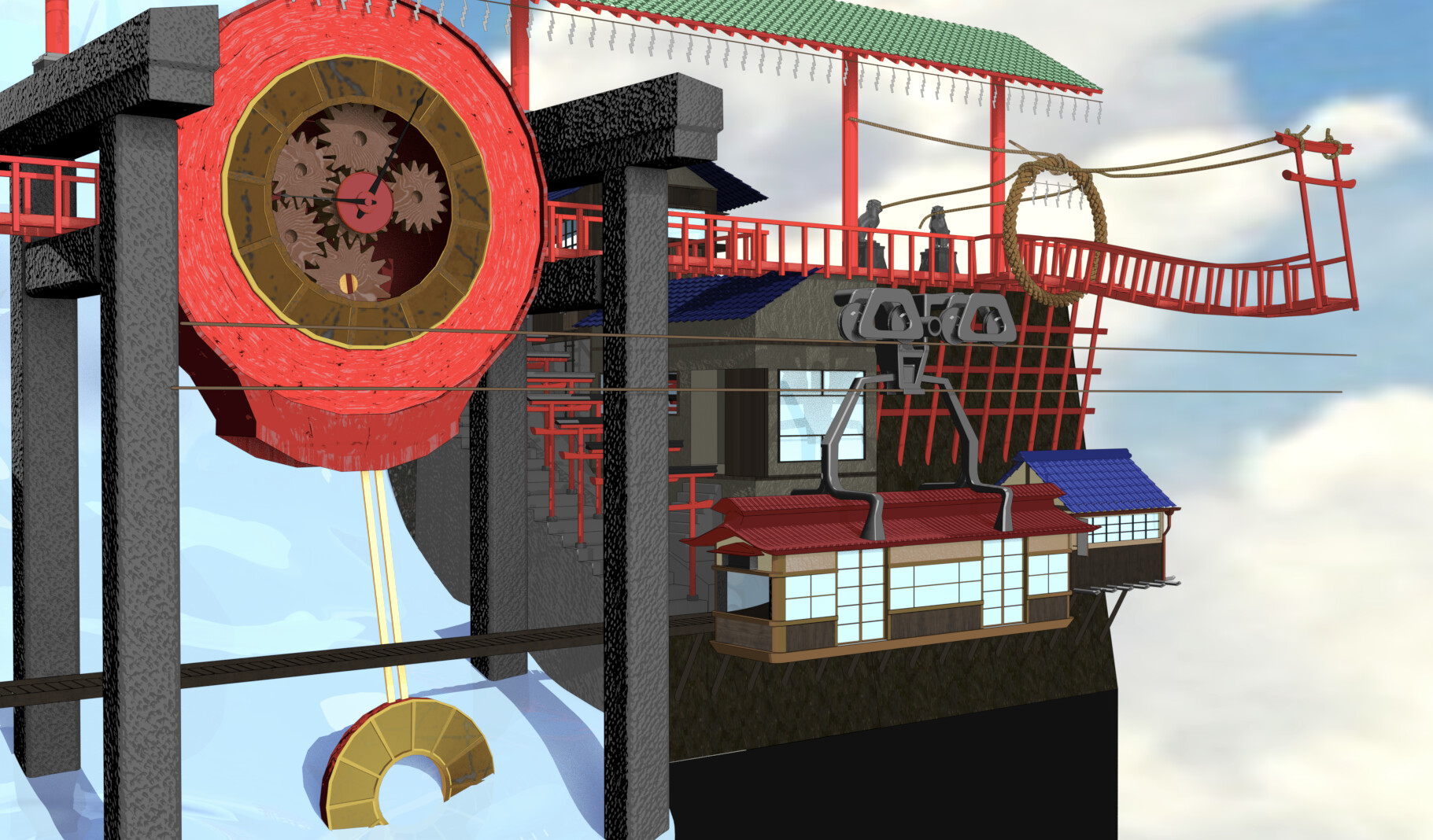 ArtStation - 和風風景, Roco Moko