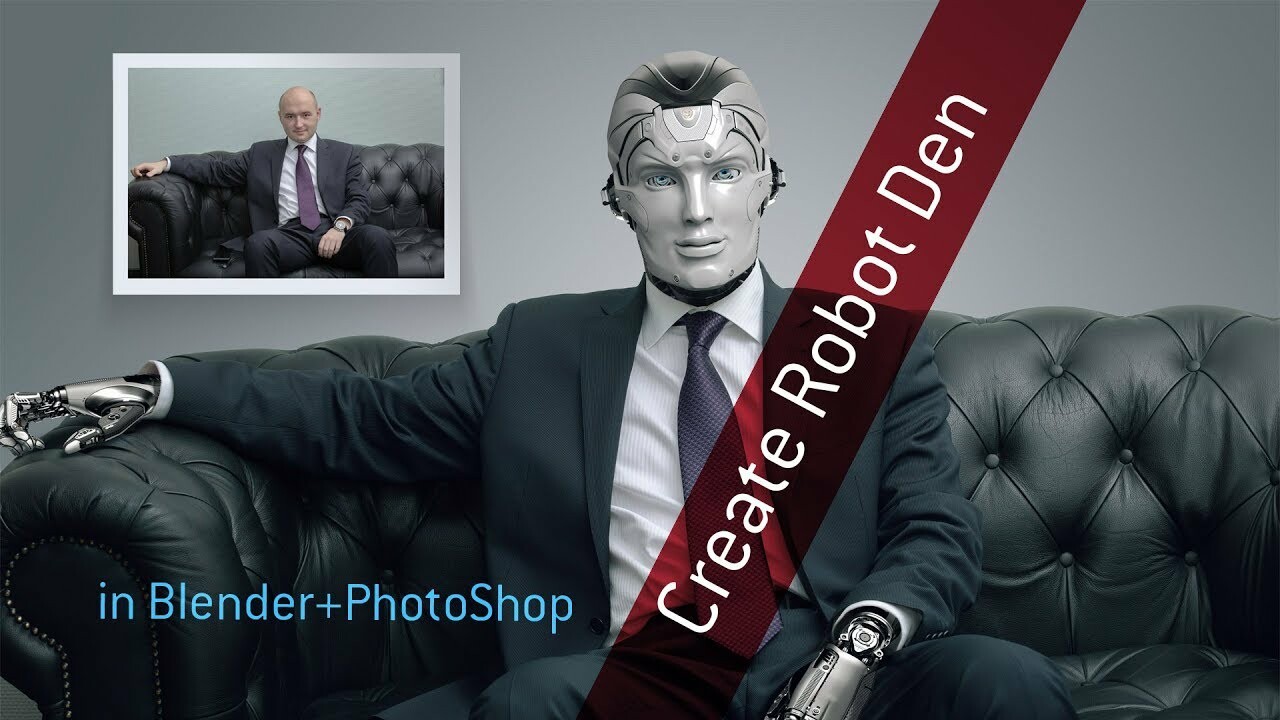 ArtStation - Robot Dan: Simple integration 3D into Photo. Timelapse