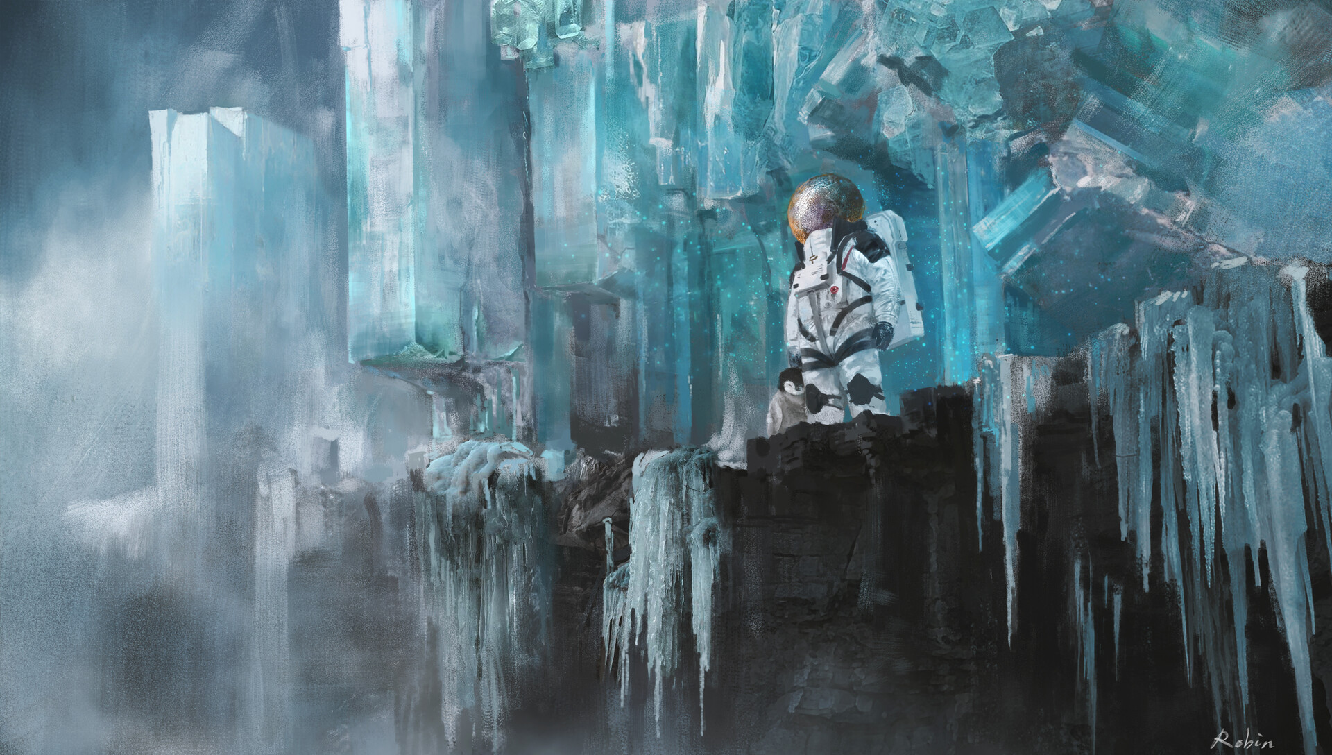 ArtStation - Crystal cliff