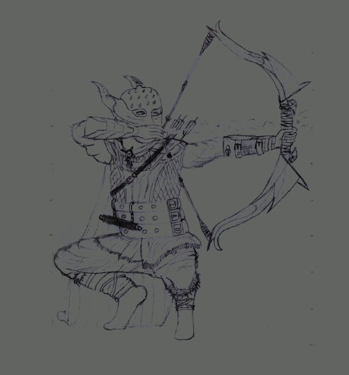 skyrim drawing bow