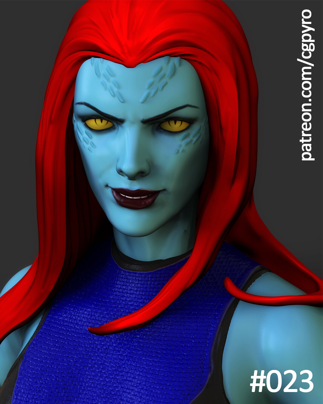 ArtStation - Mystique - Speed 1 hour challenge / Fanart