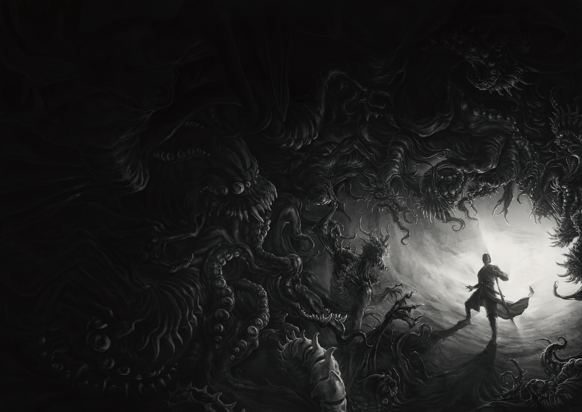 ArtStation - God of Nothing book cover art